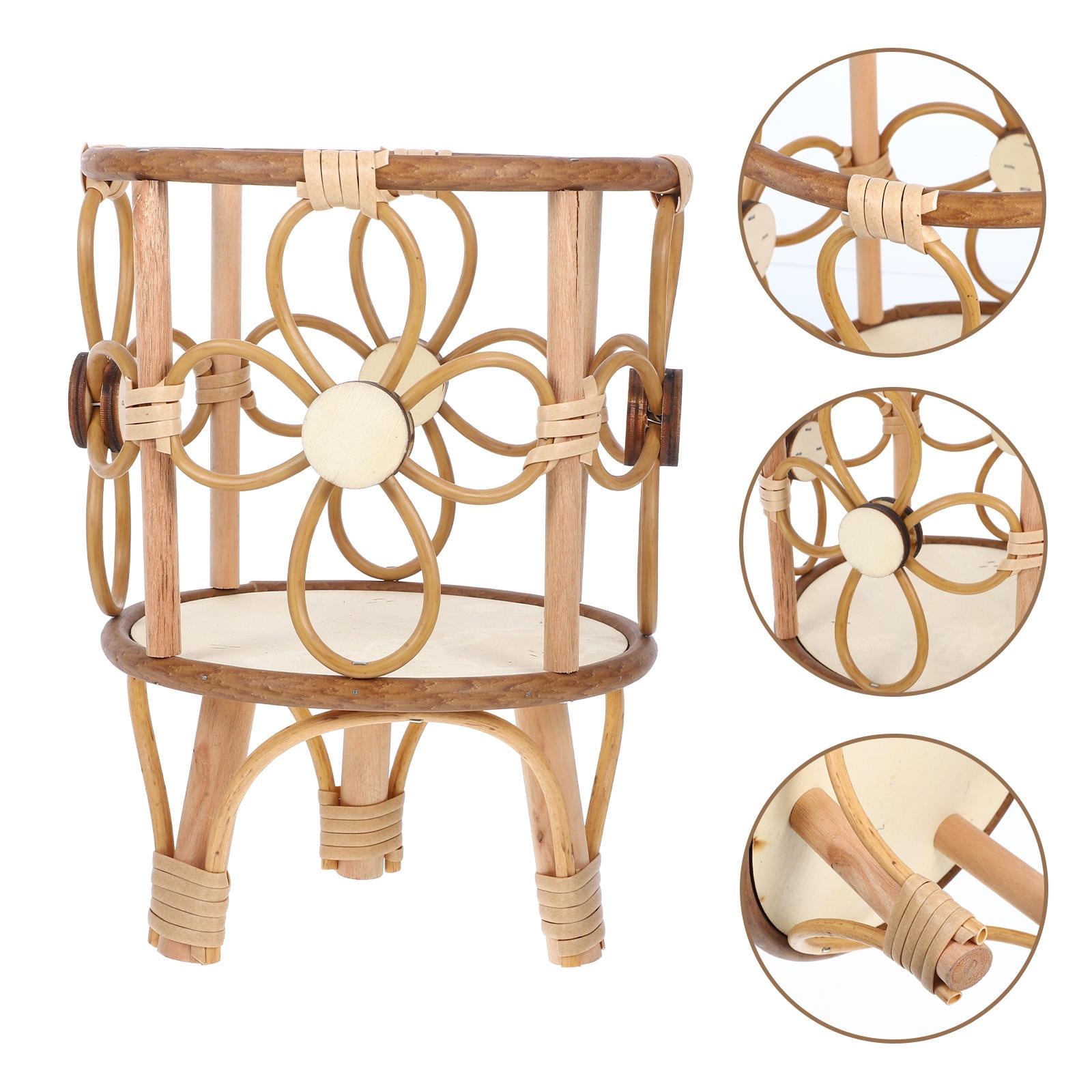 MLINS Handmade Planters Stand Handwoven Flower Pot Holder With Legs ...