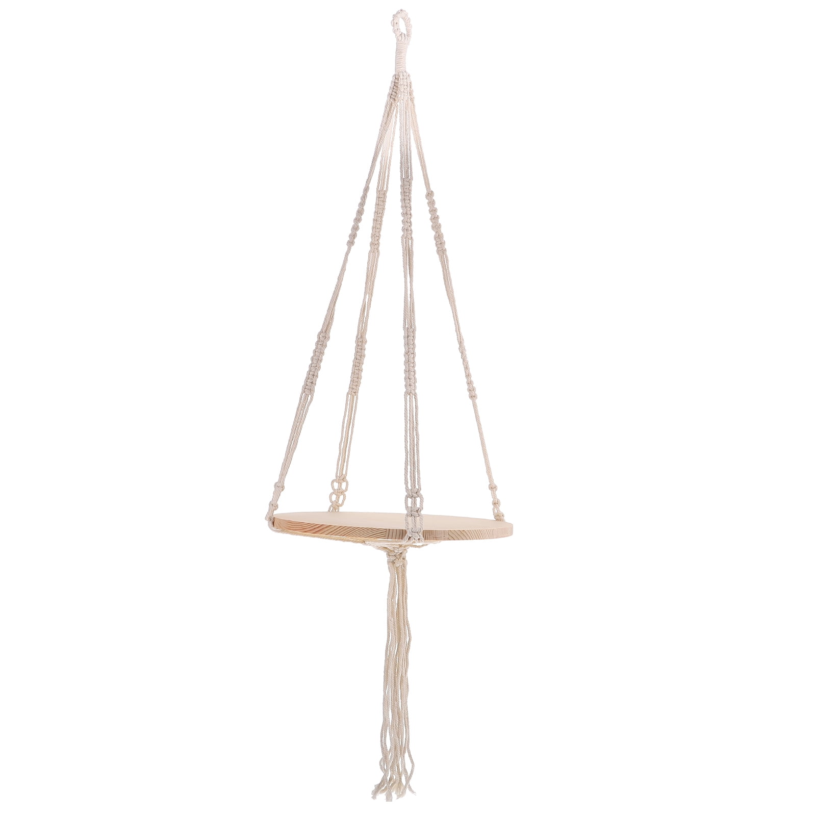 MLINS Hanging Basket Net Bag Rustic Plant Pot Holder Indoor Plants ...