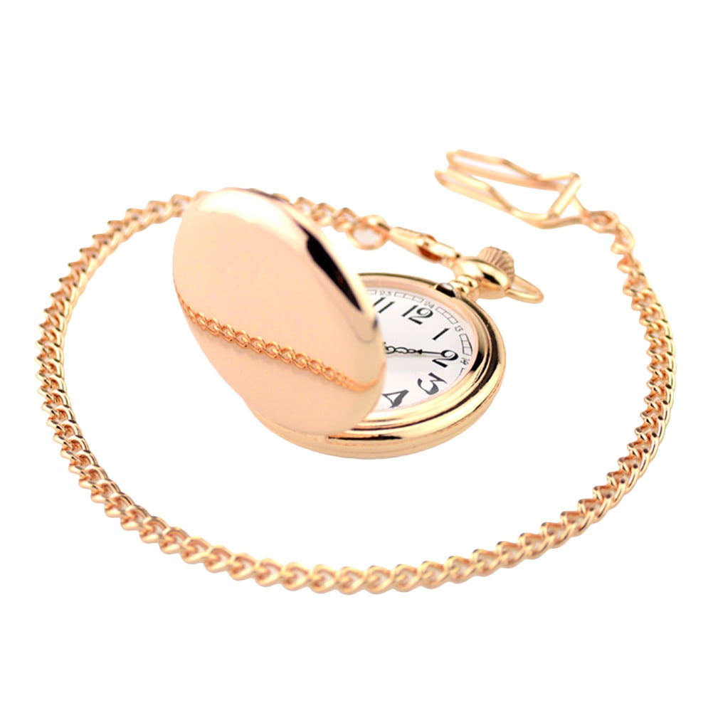 MLINS Hanging Watch Clamshell Design Pocket Watch Vintage Chained ...
