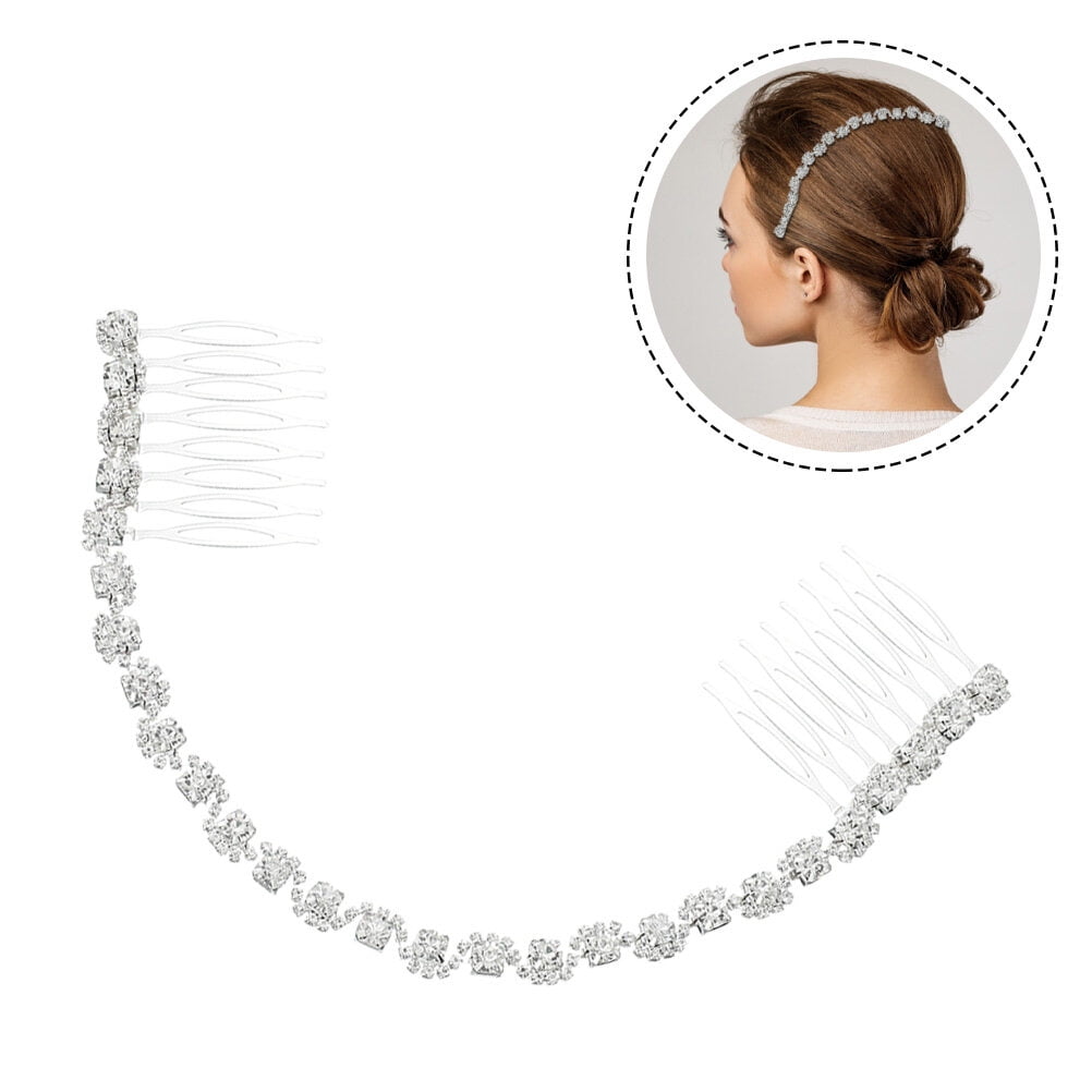 MLINS Headpiece for Bride Bridal Chain Hair Comb Attractive Accessory ...