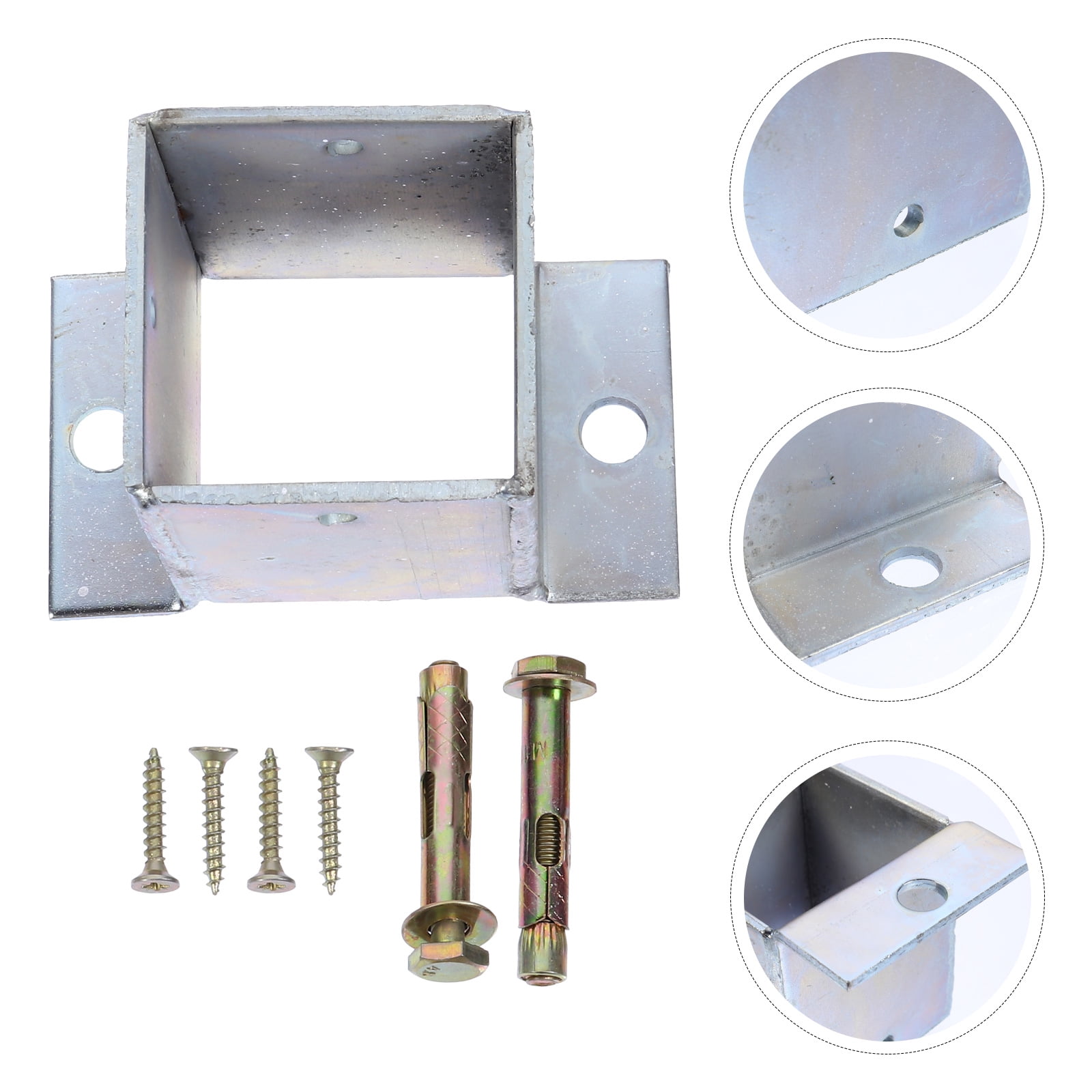 YUYUETIME Post Anchor Base Brackets Post Base Bracket Silver 1Pack ...