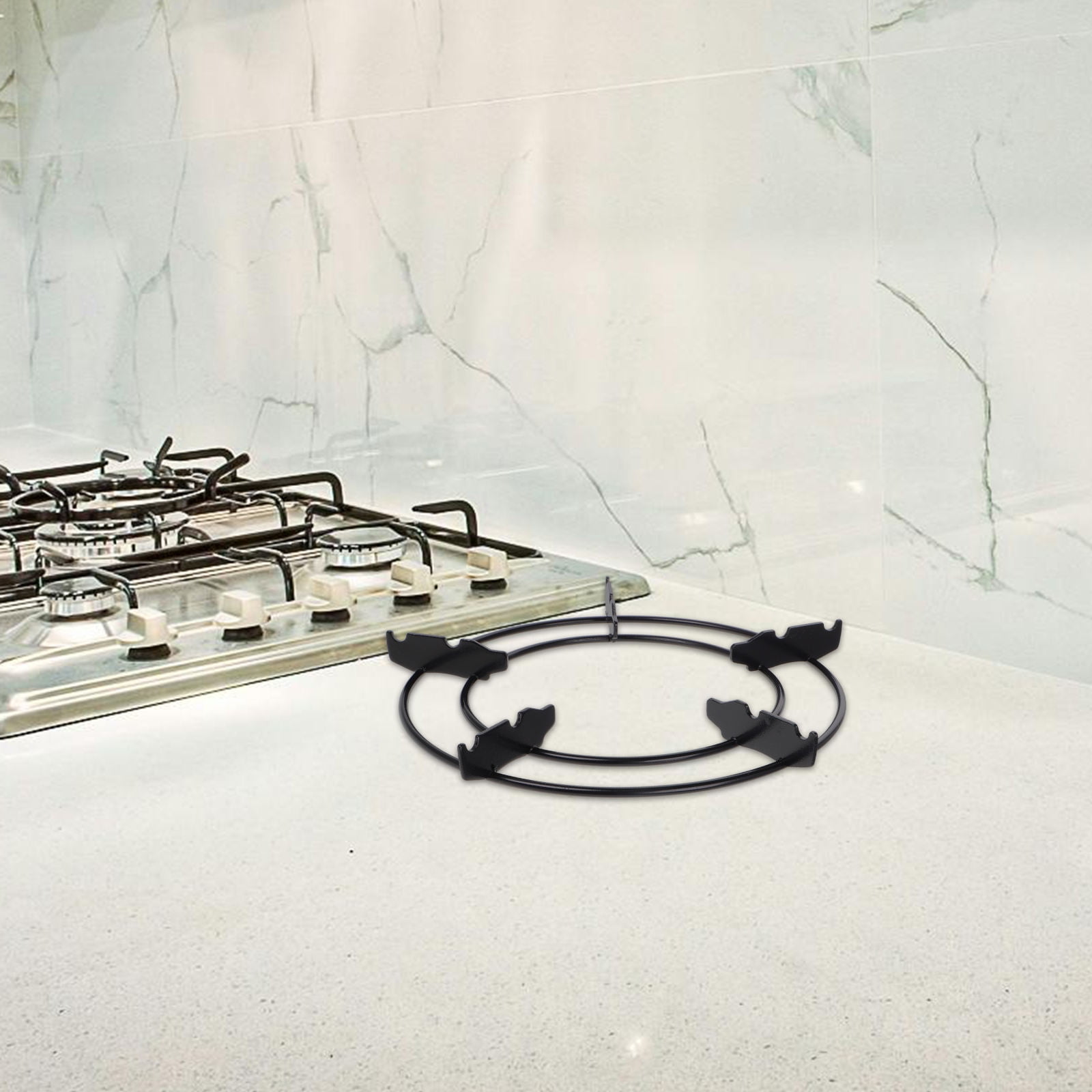 MLINS Heavy Duty Cast Iron Wok Ring for Gas Stove Anti-Slip Wok Adapter ...