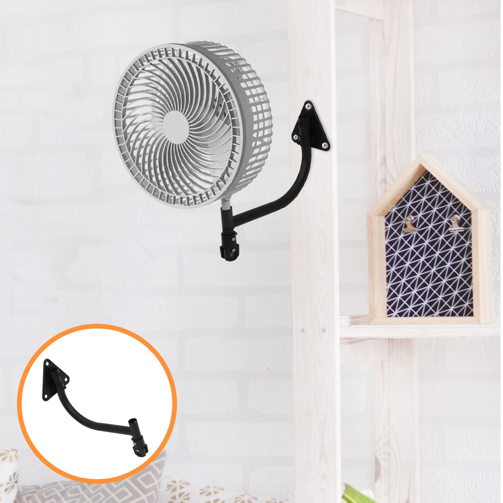 MLINS Heavy Duty Industrial Fan Mounting Bracket Kit 1 Set Easy ...