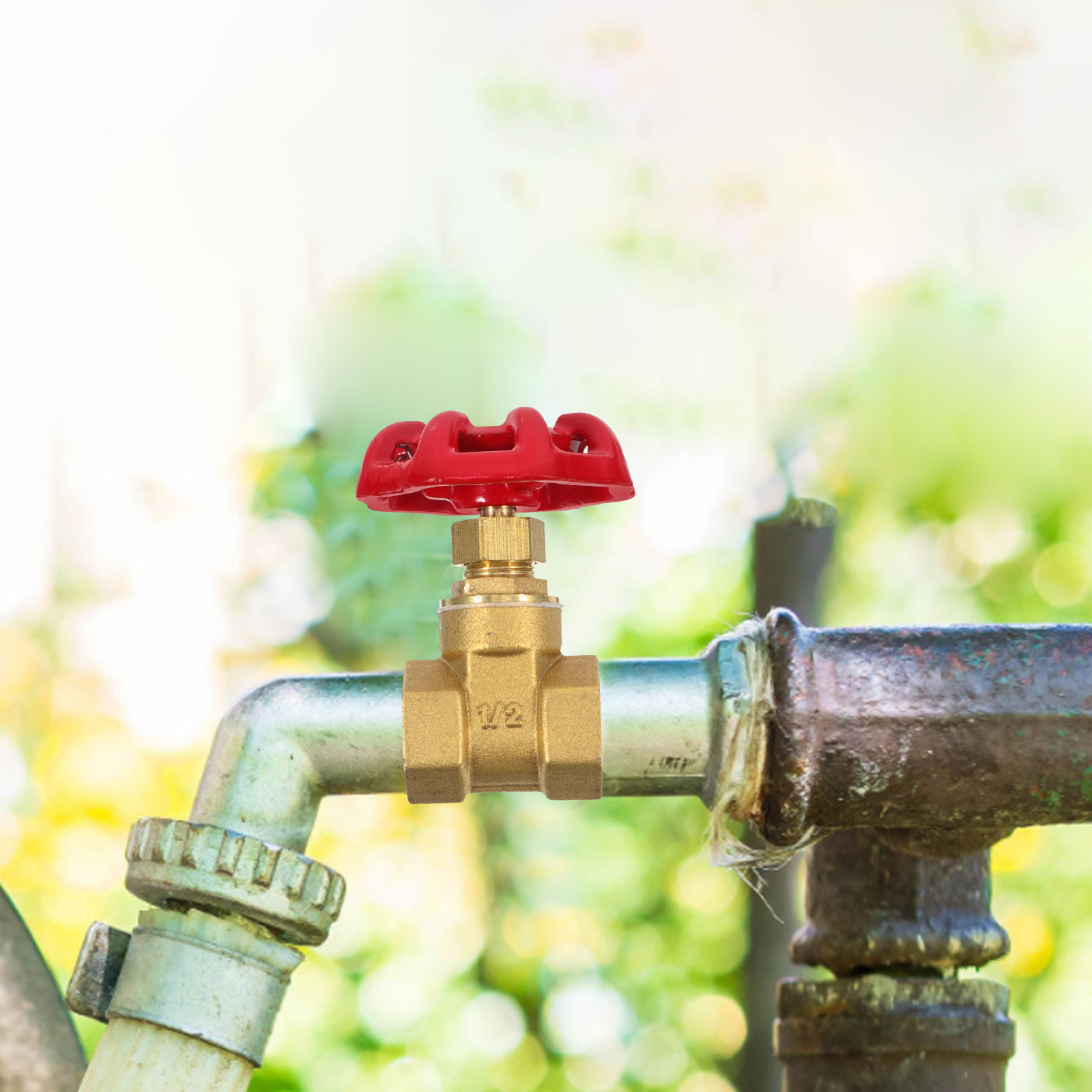 MLINS Heavy Duty Outdoor Water Spigot Knob with Smooth Rotating Gate ...