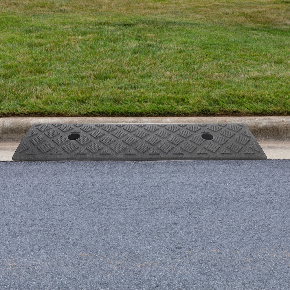 MLINS Heavy Duty Plastic Curb Ramp for Home Use Portable Car Step Mat ...