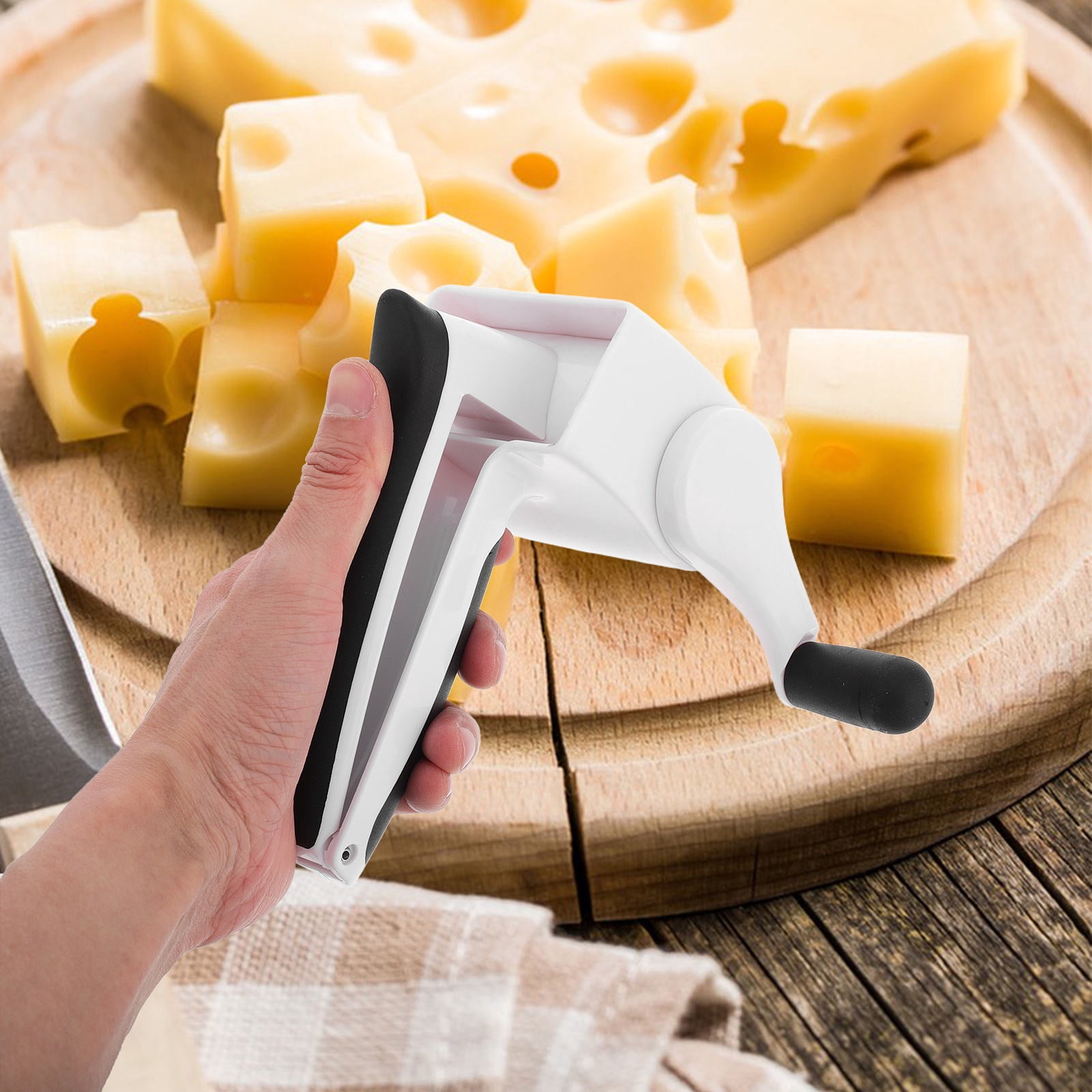 MLINS Hemoton 1 Set Rotary Cheese Slicer Hand Crank Shredder for ...
