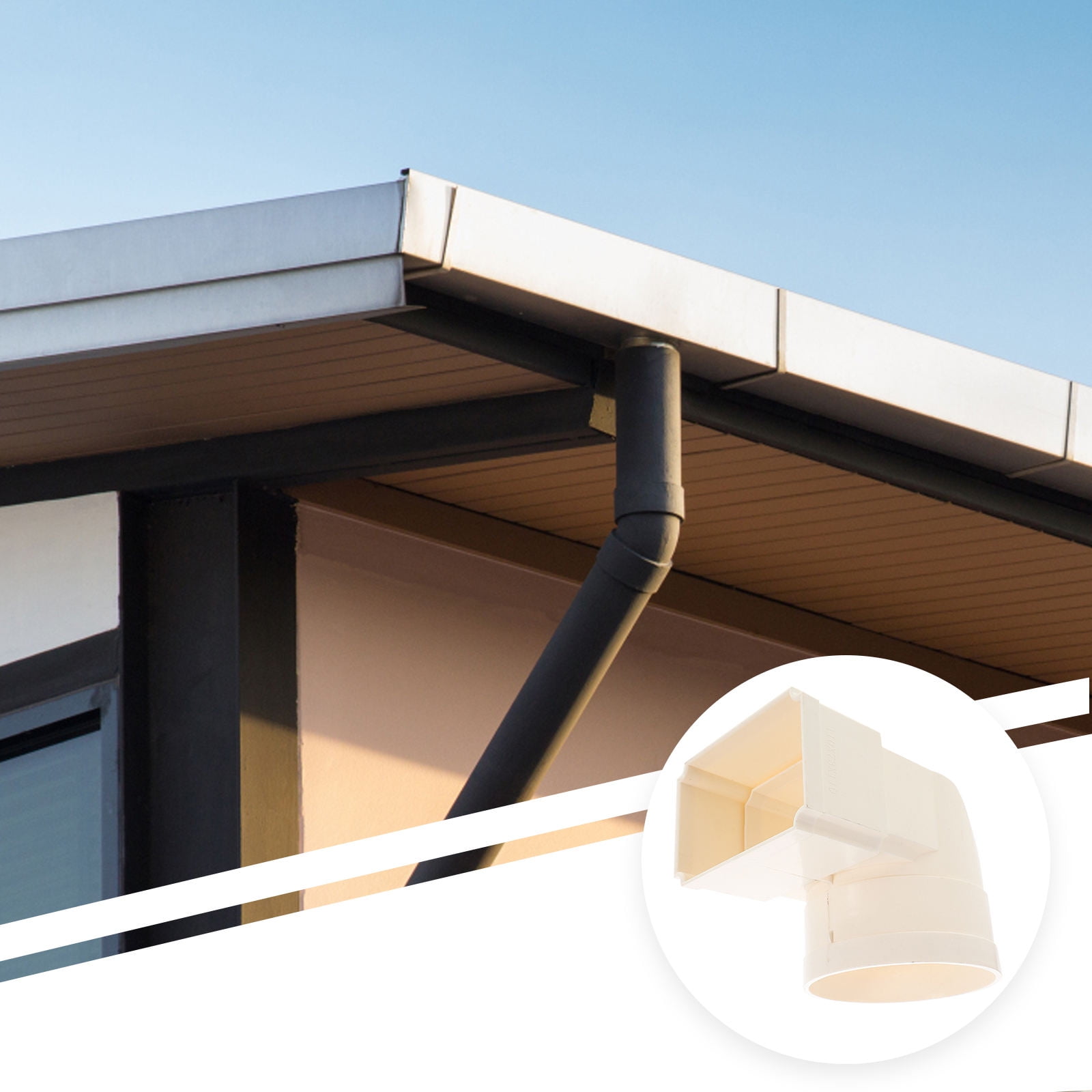 MLINS Hemoton Concrete Gutter Splash Block Downspout 1 Set Concrete ...