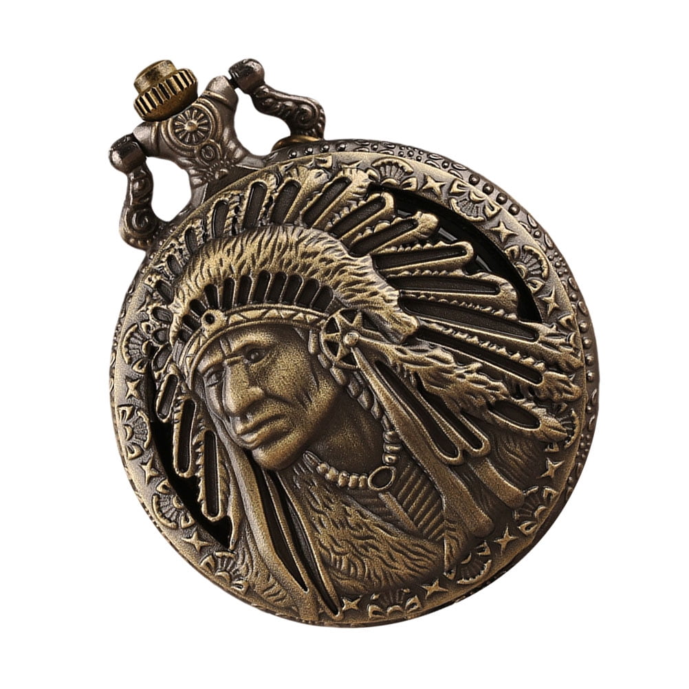 MLINS Hemoton Retro Quartz Pocket Watch Vintage Antique Hanging Watch ...