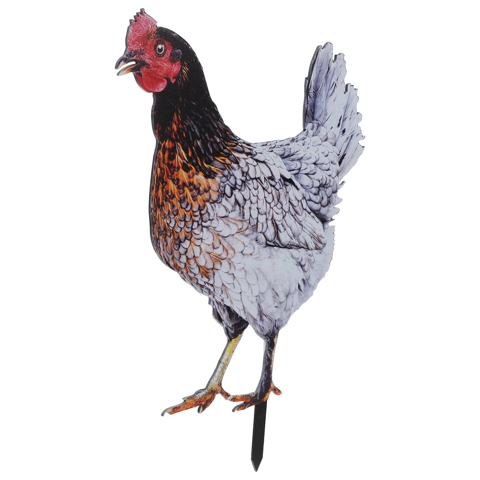 MLINS Hen Ground Plug Yard Decor Yard Sign Simulation Chicken Insert ...