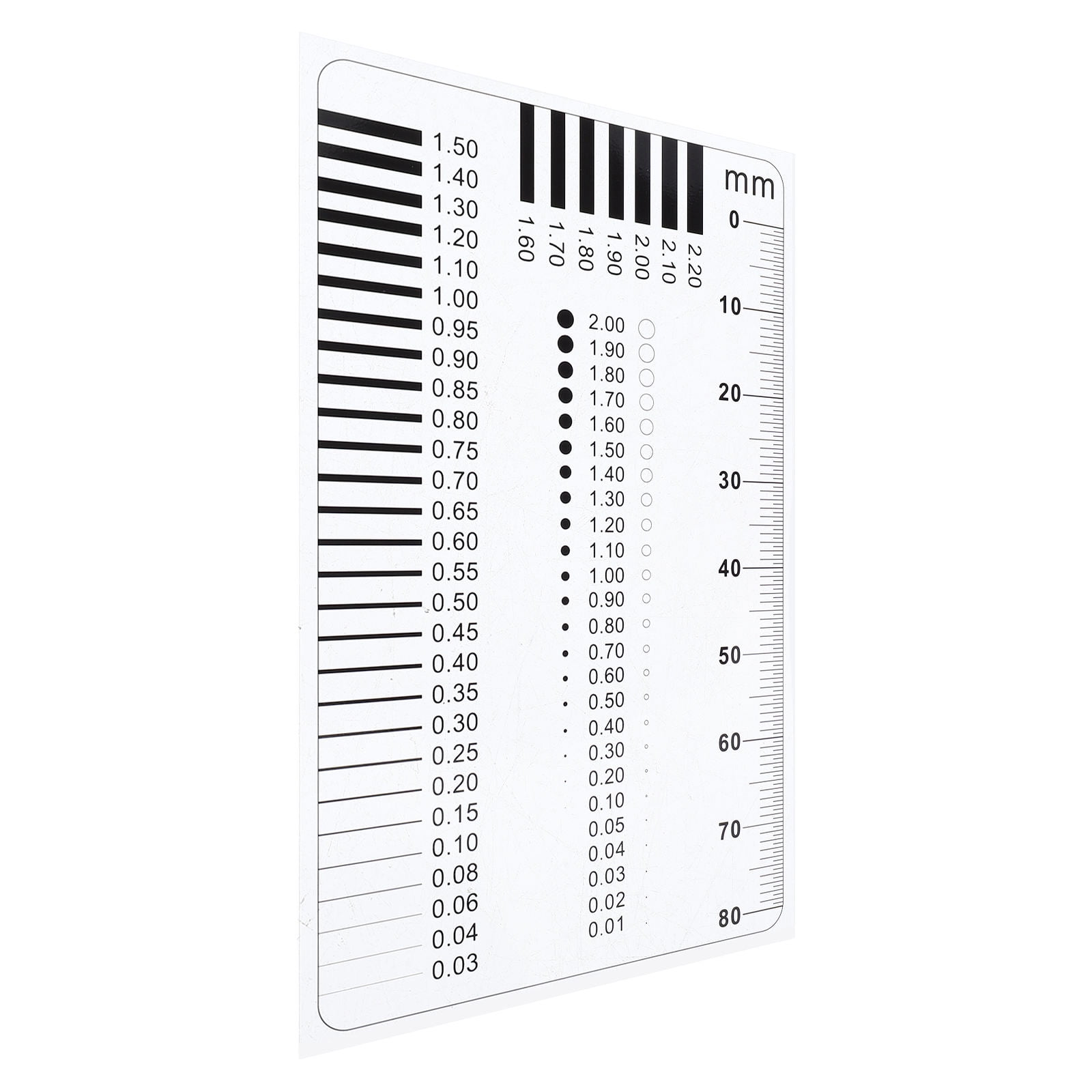 Mlins High Precision Ruler For Crack Width Measurement Scratch And Spot Detection Tool Concrete