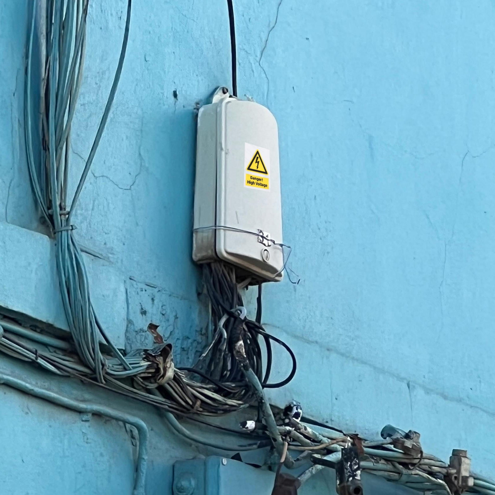 MLINS High Voltage Sign Electrical Warning Sticker High Voltage Label ...