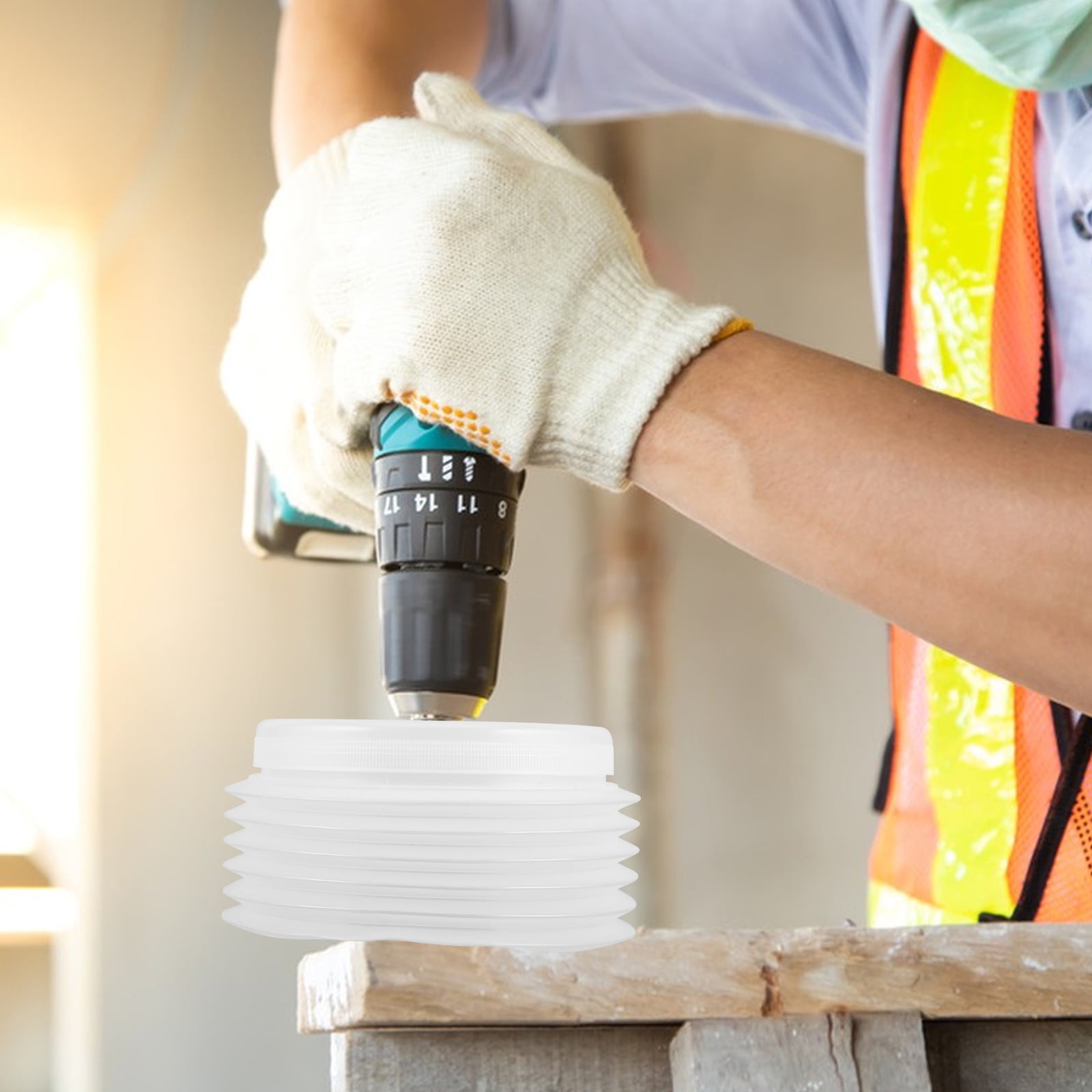 MLINS Hole Saw Dust Collector Transparent Drill Dust Cover for Ceiling ...