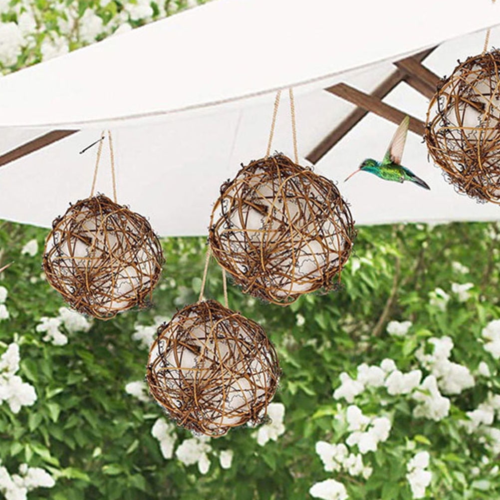 MLINS Hummingbird Nesting House Made of Wood and Cotton for Outdoor Use ...