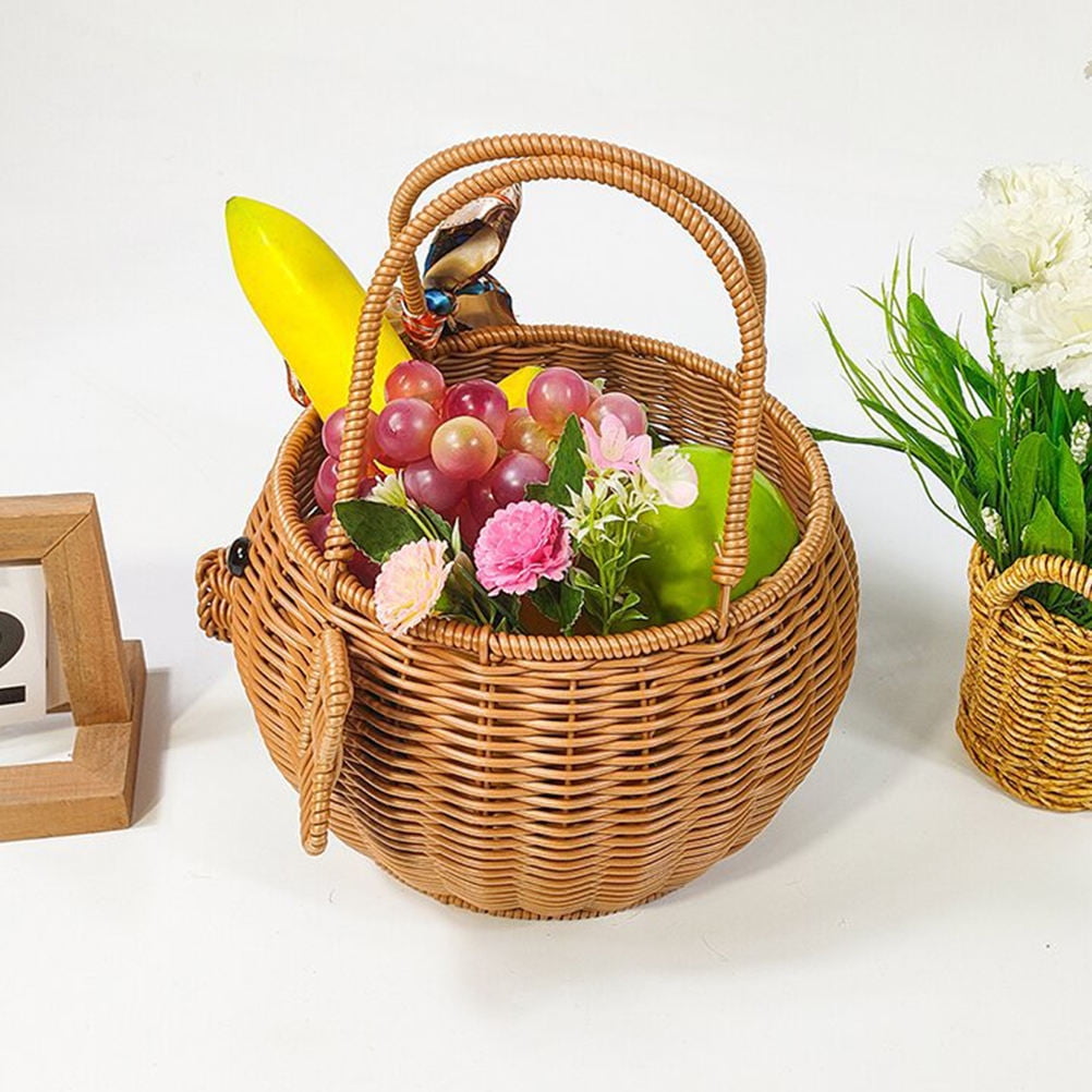 MLINS Imitation Rattan Storage Basket for Organization in Assorted ...