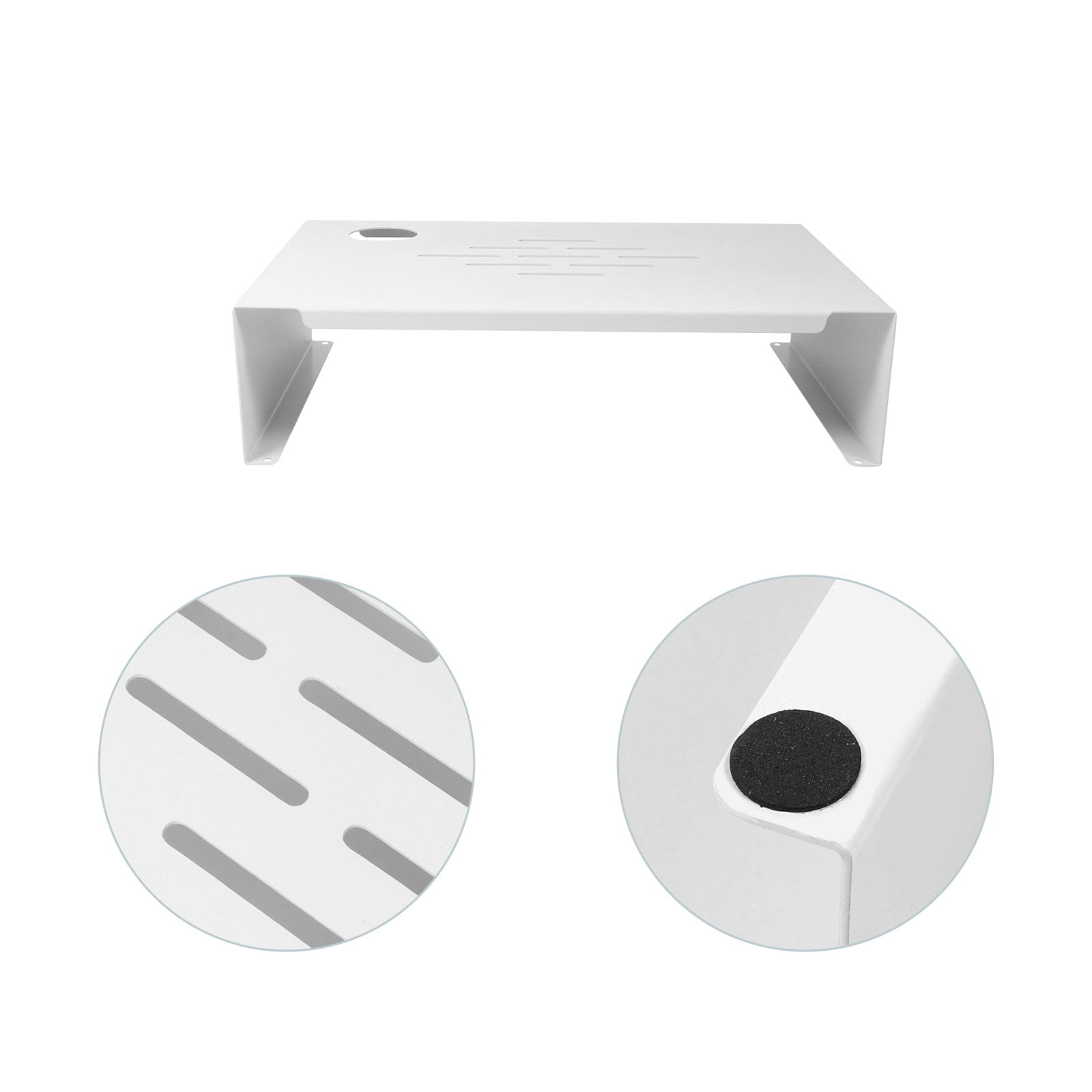 MLINS Increase Elevated Storage Monitor Stand Laptop for Desktop White ...