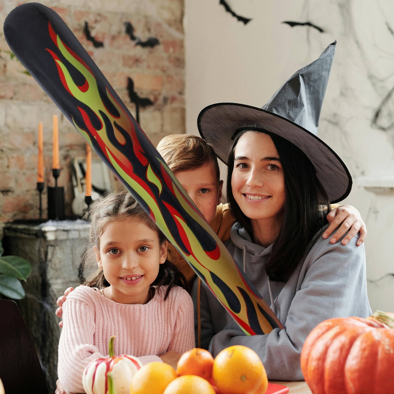 MLINS Inflatable Baseball Bat Blow Up Flame Stick Sports Party Favors ...