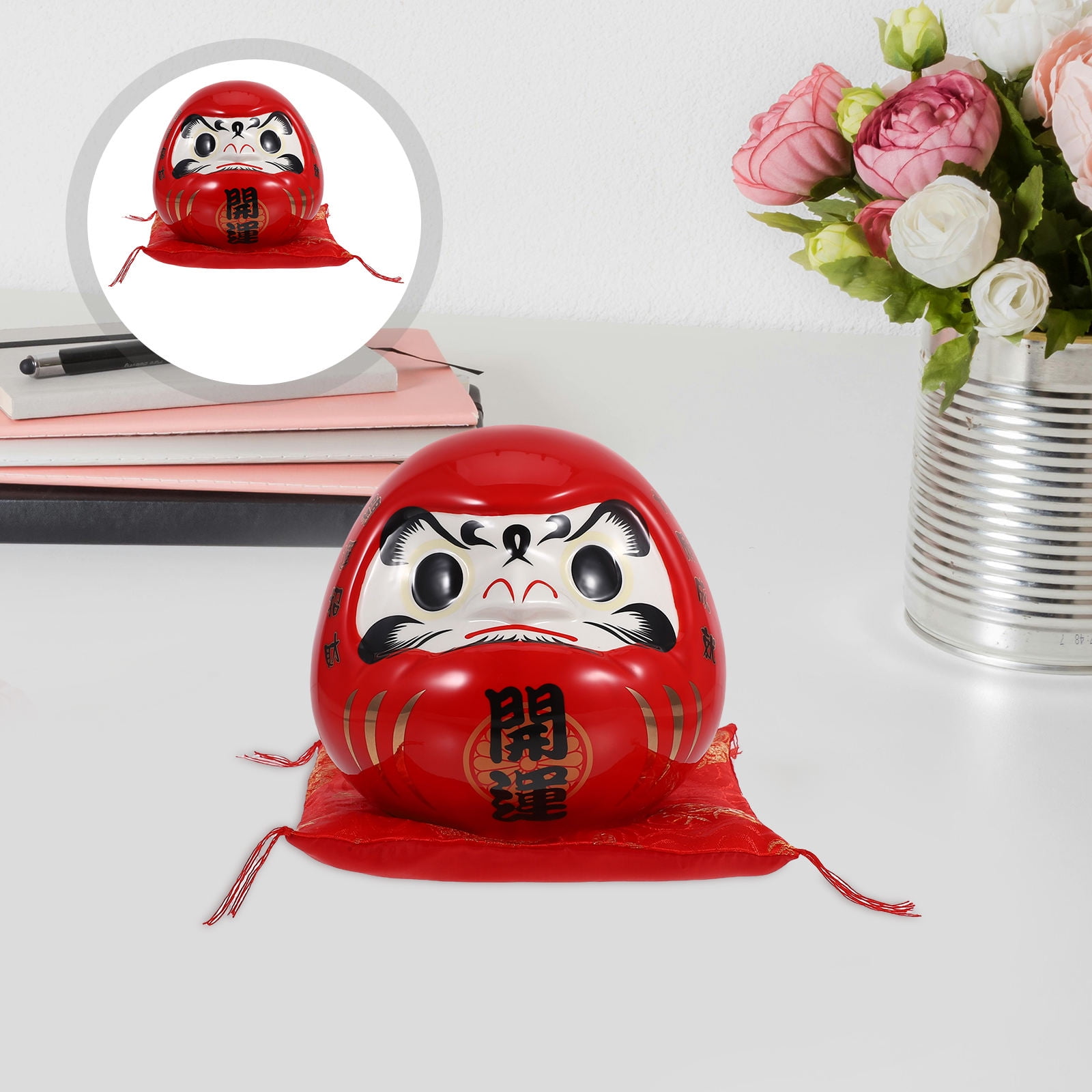 MLINS Japanese Fortune Cat Coin Bank Ceramic Maneki Neko Money Box ...