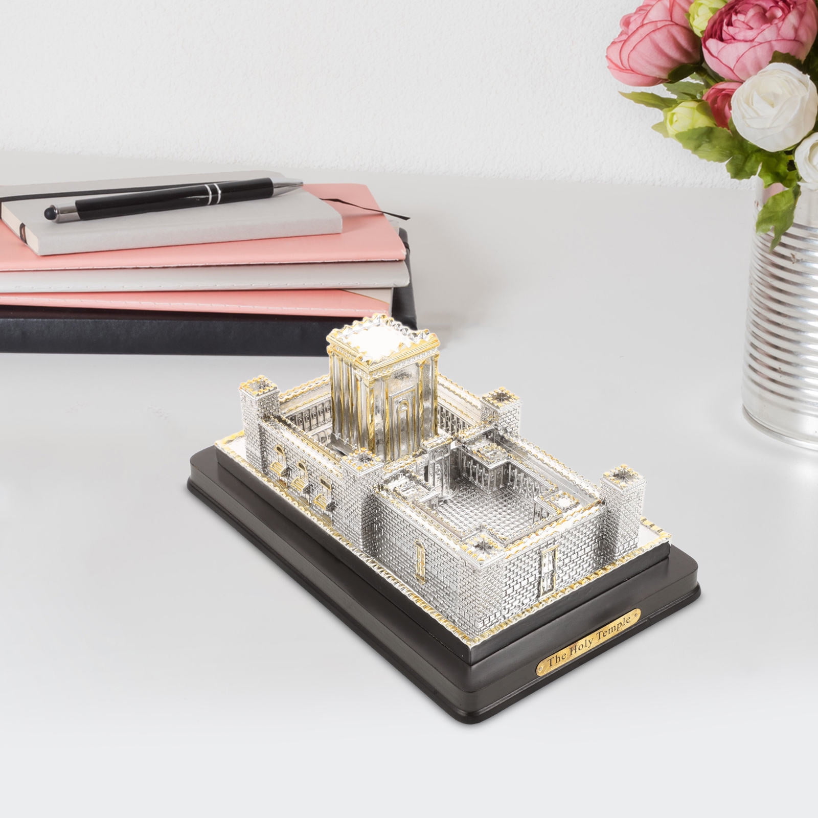 MLINS Jerusalem Temple Building Sculpture for Shelf Decoration Resin ...