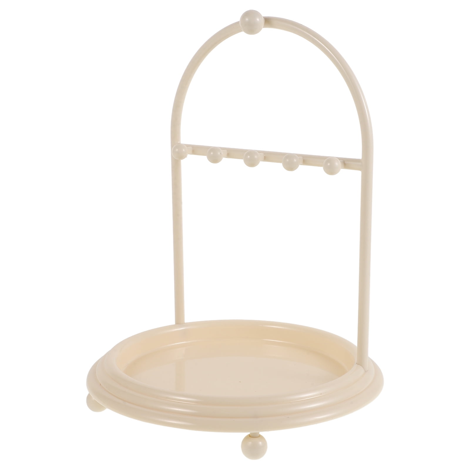 MLINS Jewelry Rack Stand Display Storage Necklace Hanger Vendors Beige ...