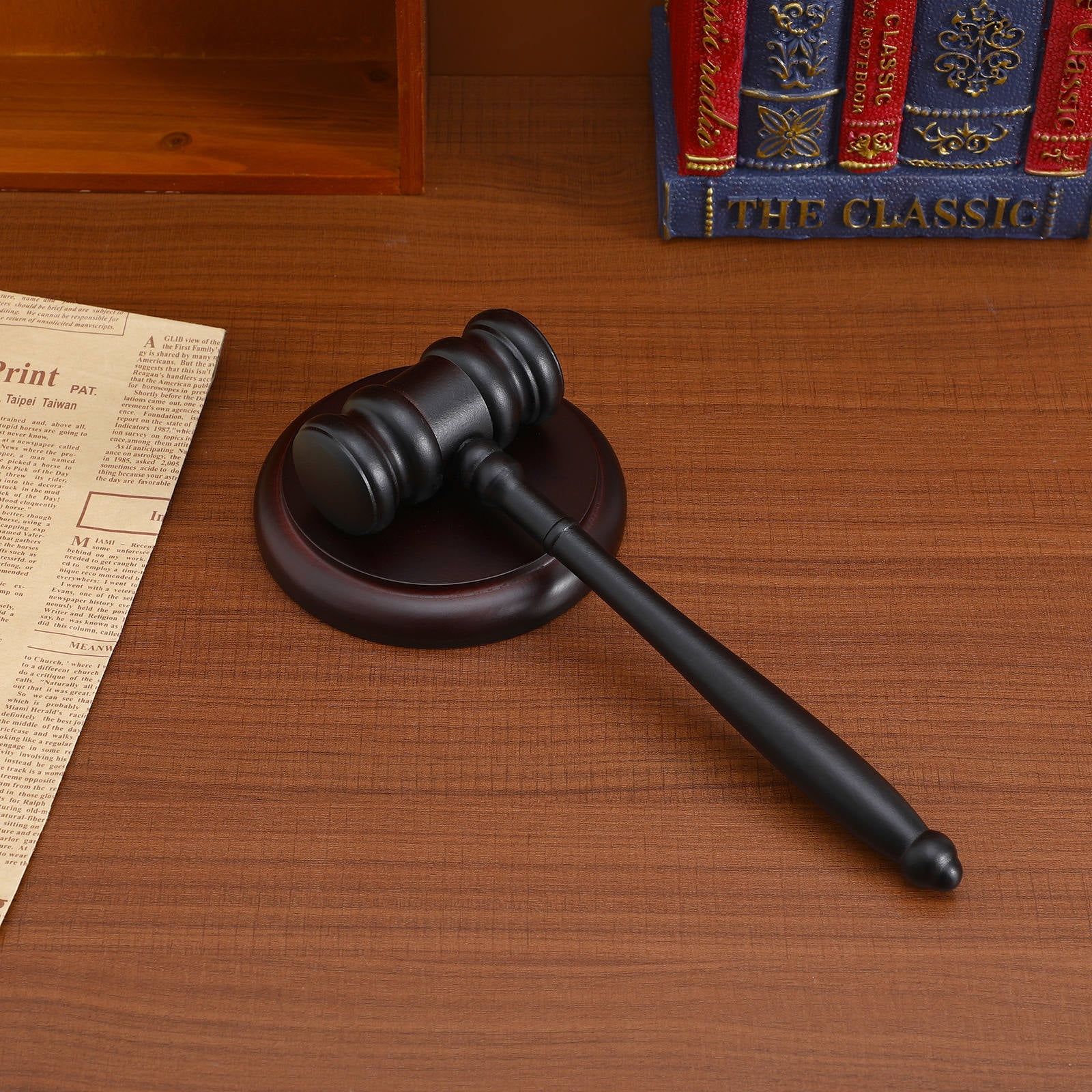 MLINS Judge Hammer Gavel Sound Block Accessory Beech Judge's Set ...