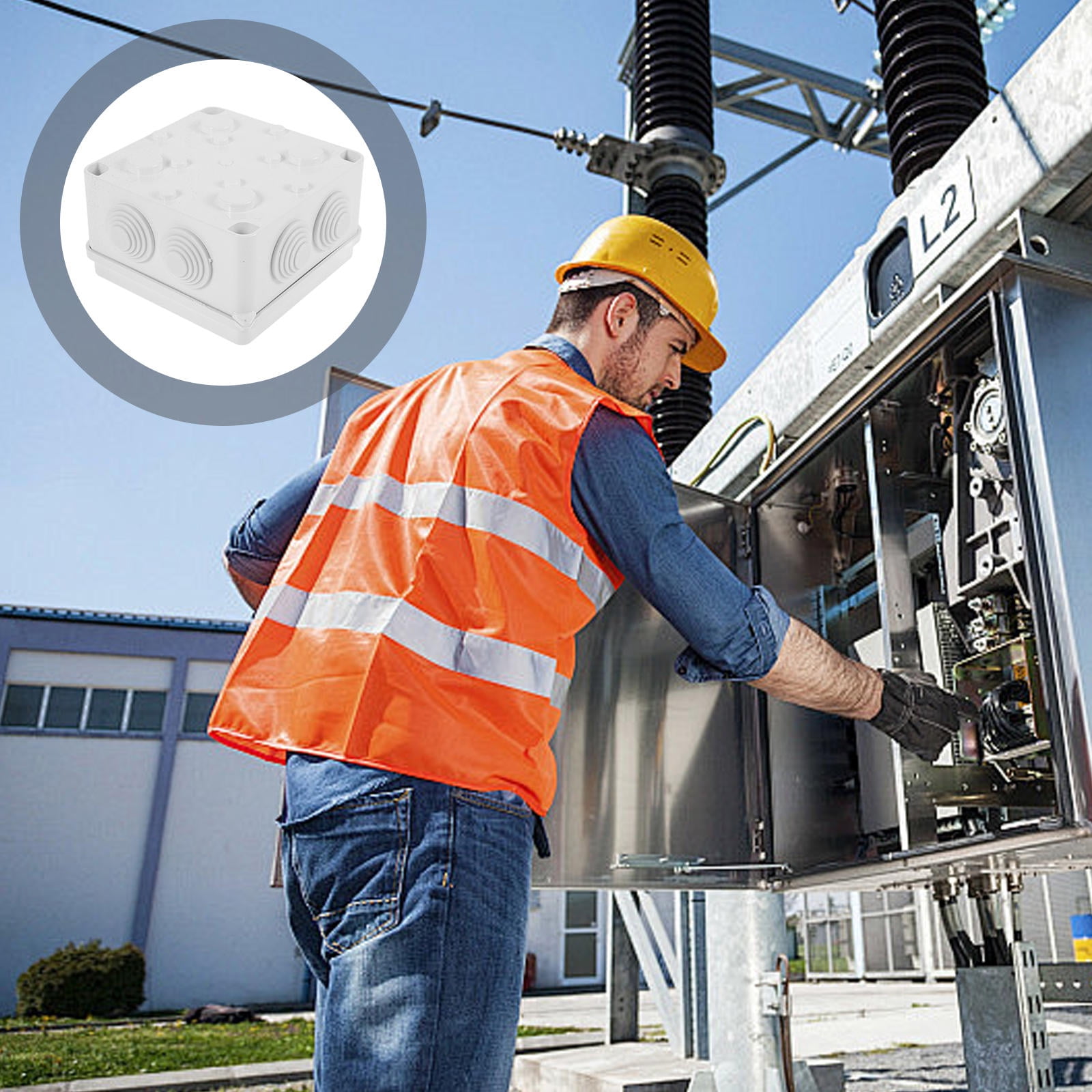 MLINS Junction Box Plastic Water proof Electrical line Box Outdoor ...