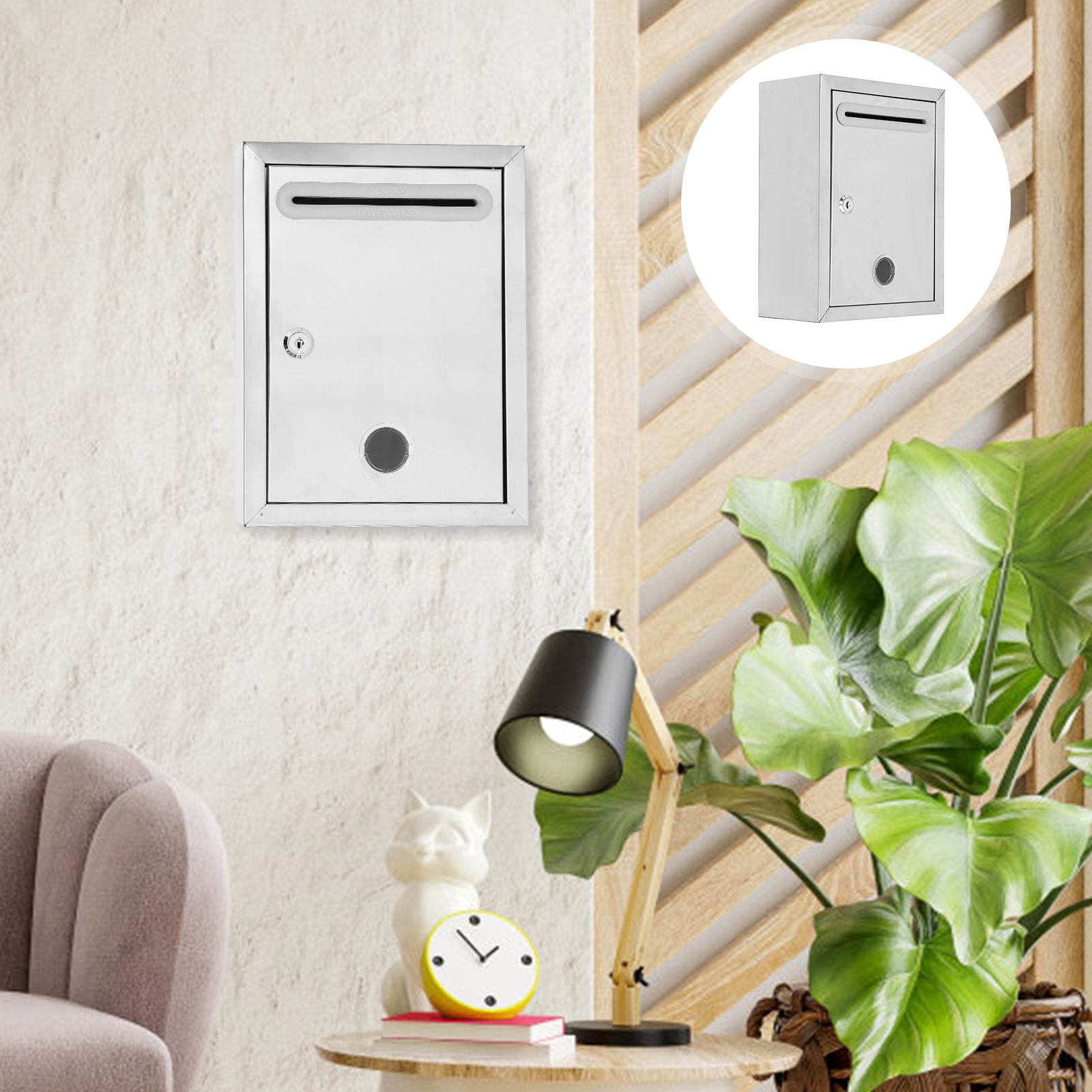 MLINS Key Boxes Wall Mounted Locking Mailbox Wall-mounted Suggestion ...