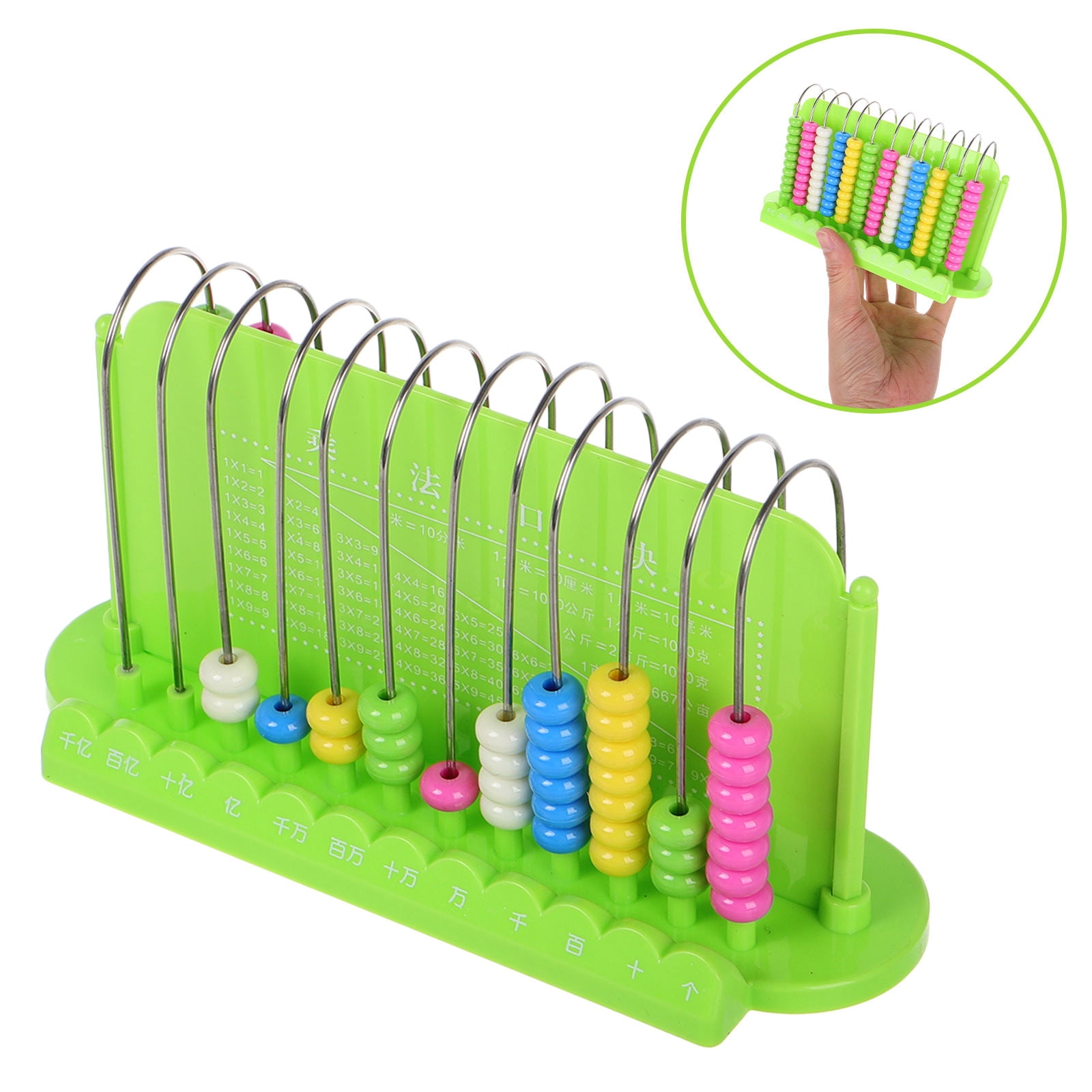MLINS Kids 12 Digits Abacus Math Learning Abacus Educational Bead ...