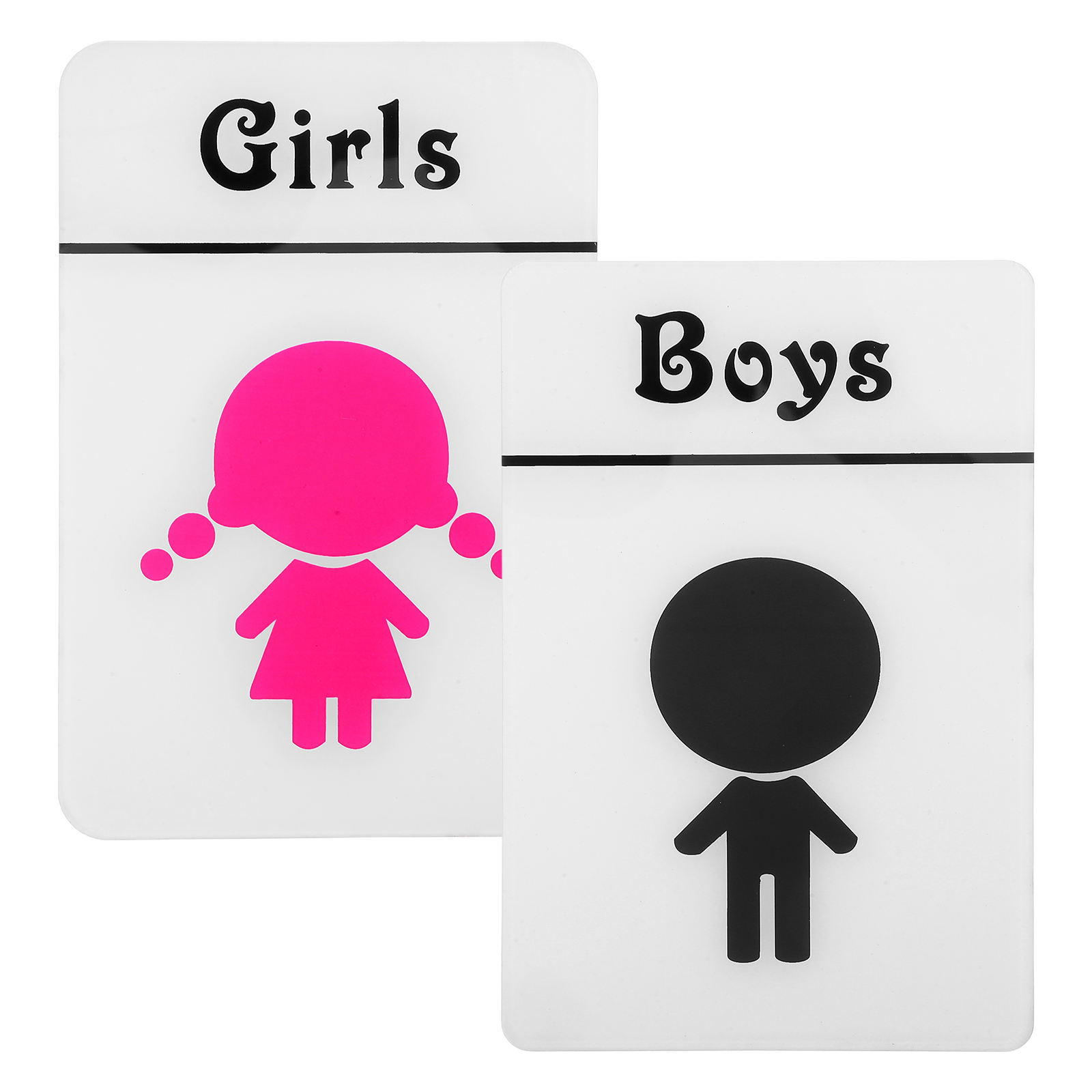 MLINS Kids Bathroom Sign Kindergarten Gender Card Child - Walmart.com