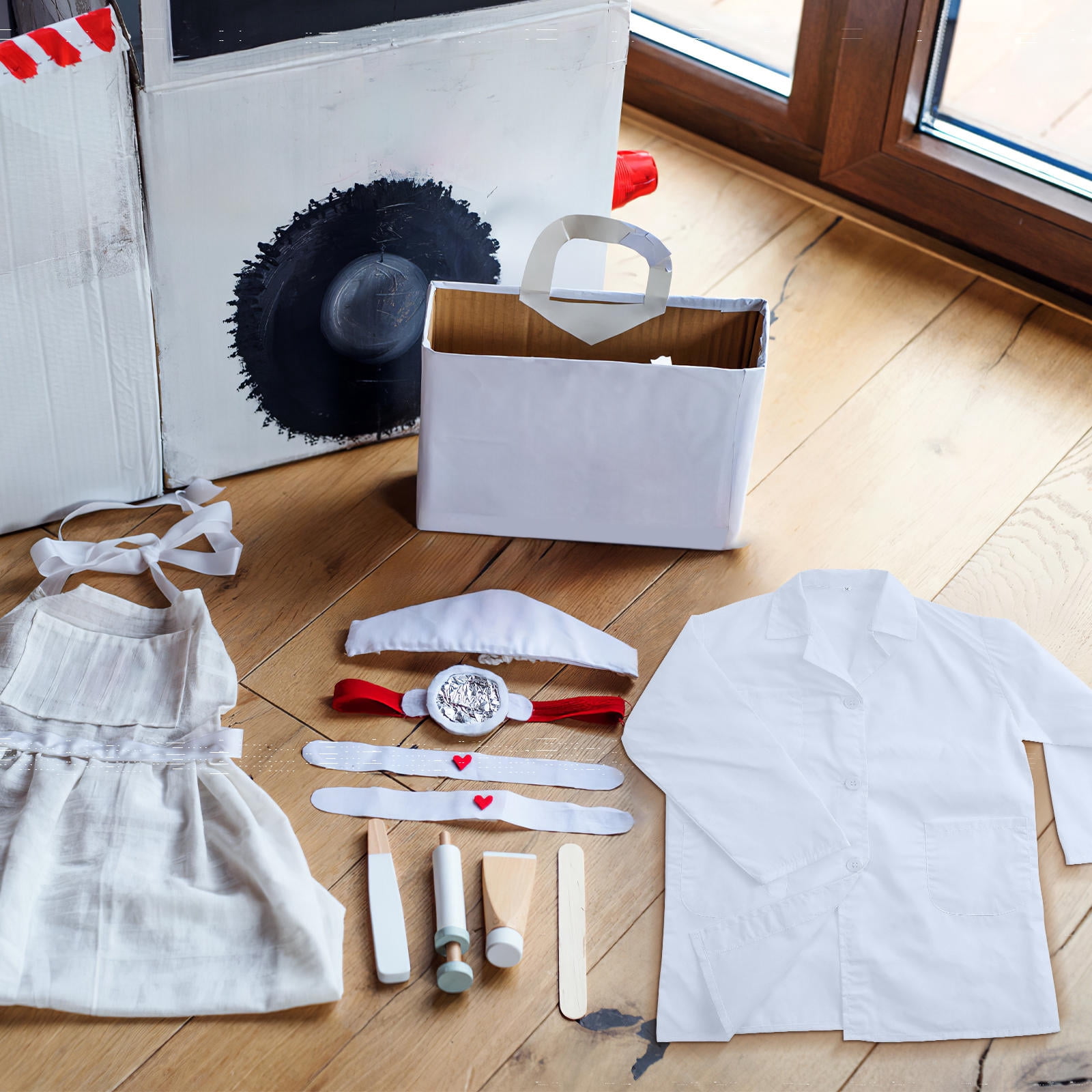 MLINS Kids Lab Costume Coat Kids Scientist Coat Science Project Role ...