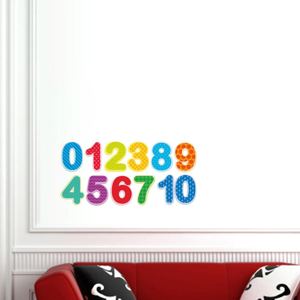 MLINS Kids Stickers Digital Wall Number Decals Colorful Child - Walmart.com
