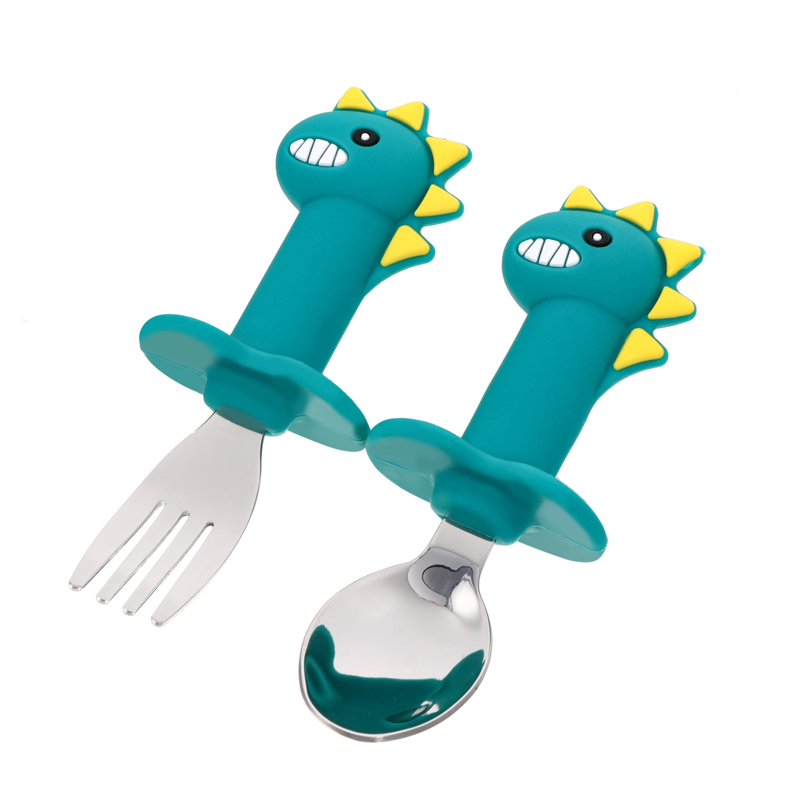 MLINS Kids Toddlers Children's Silicone Spoon Newborn Utensils Baby ...