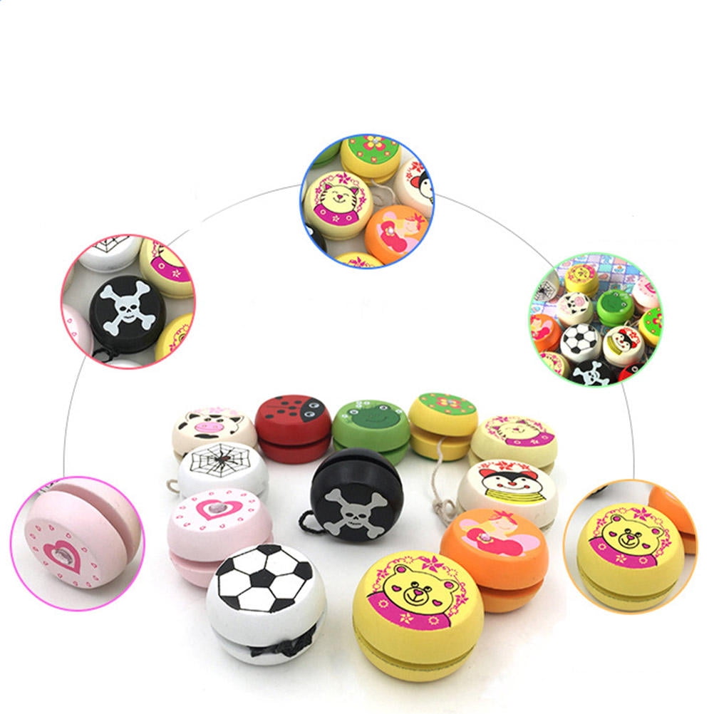 MLINS Kids Yoyo Ball Made of Plastic with Colors and Cartoon Patterns 3 ...