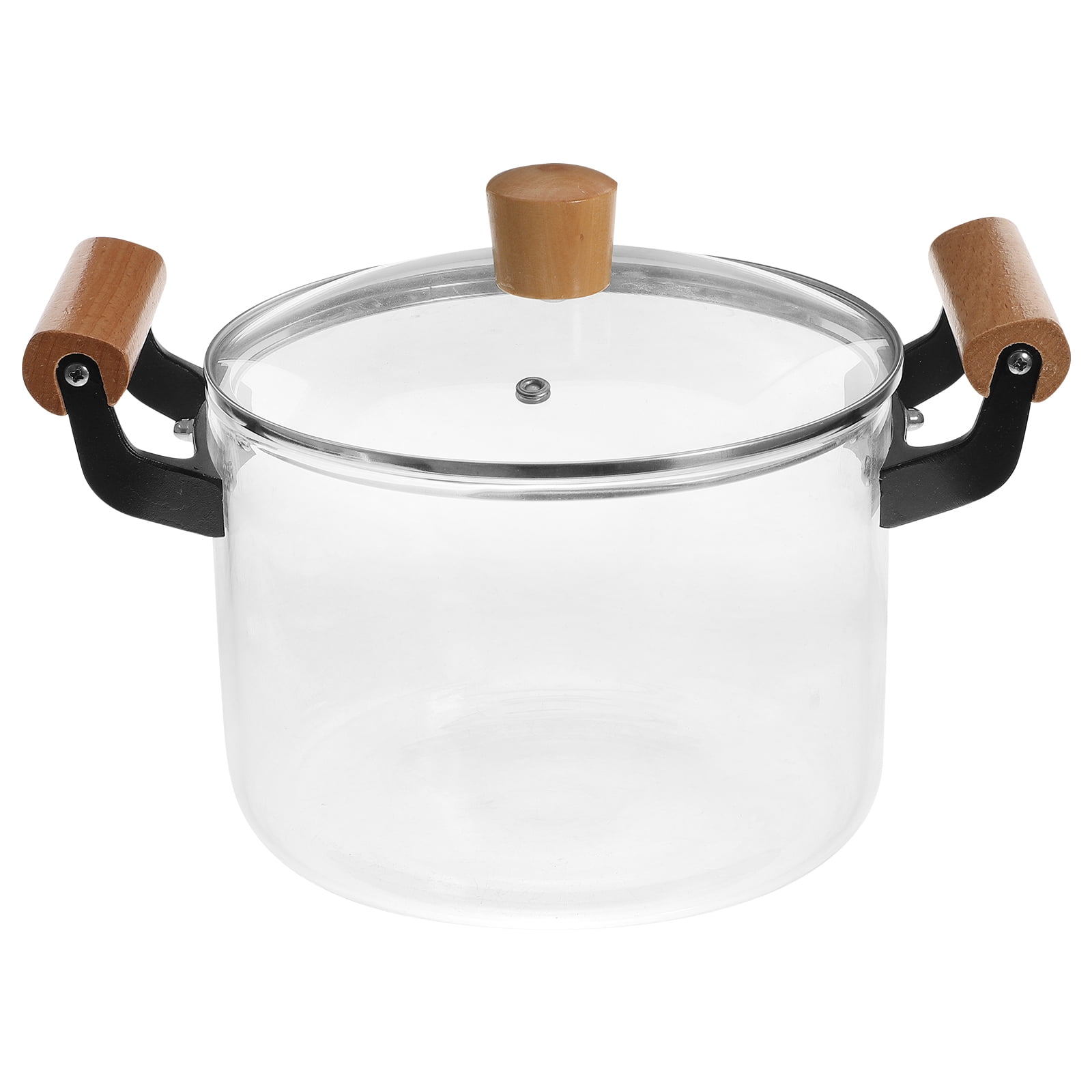 MLINS Kitchen Glass Stew Pot Braised Kitchen Cookware Stove Cooking Pot ...