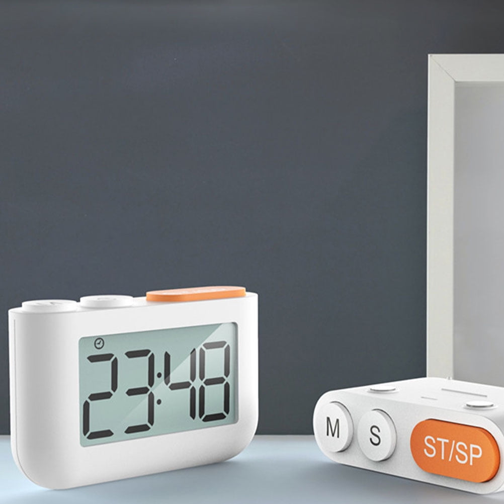 MLINS Kitchen Timer Digital Timers Clock Cute Magnetic Student White - Walmart.com