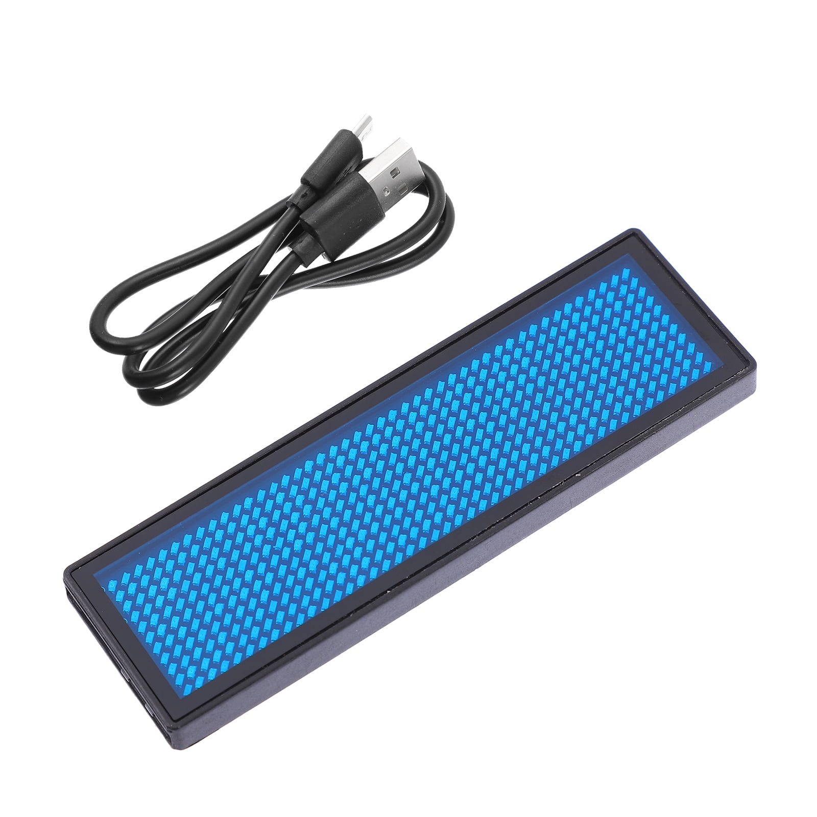 MLINS LED Name Tag with USB Cable Rechargeable LED Name Badge Reuseable ...