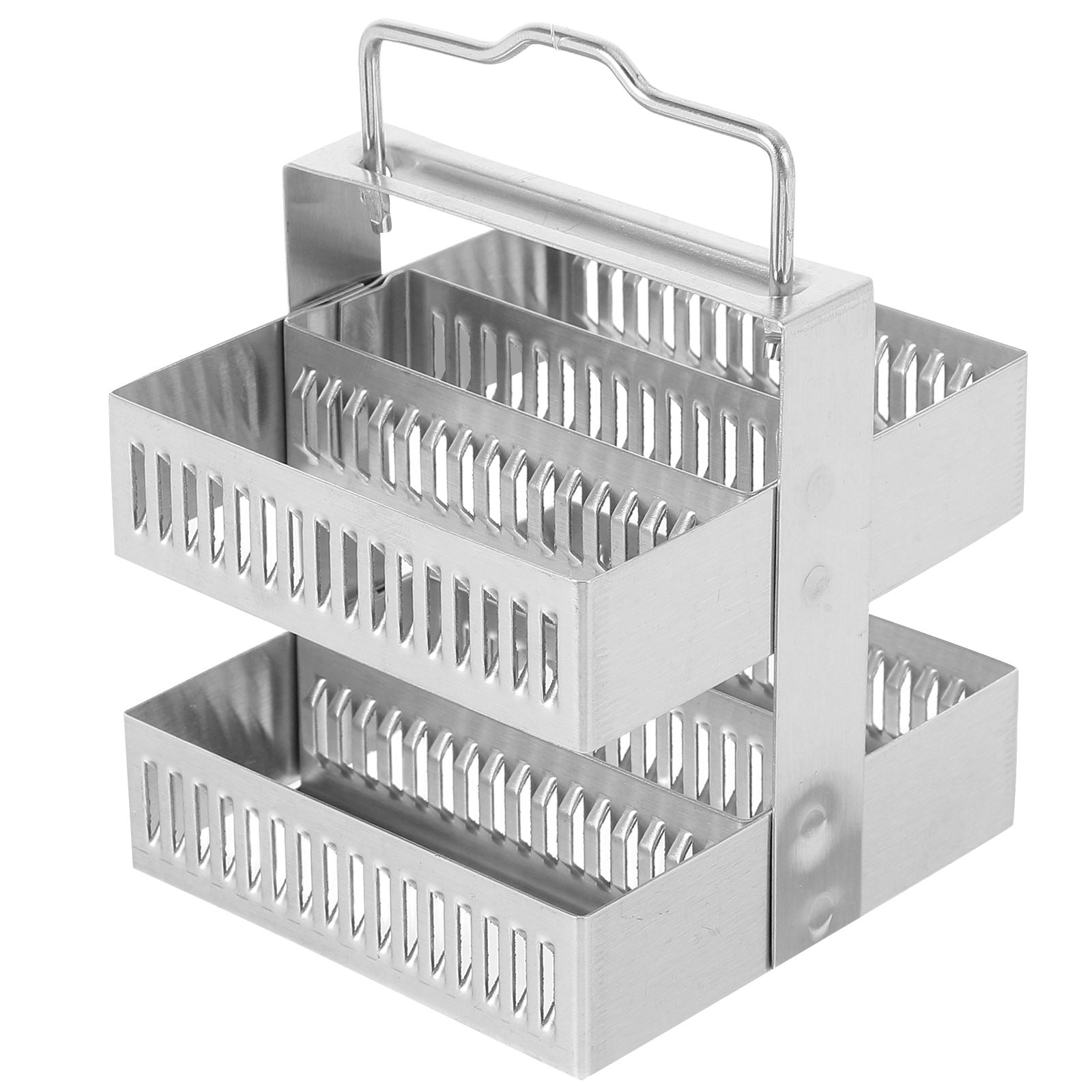 MLINS Laboratory Microscope Slides Staining Rack Stainless Steel Slide ...