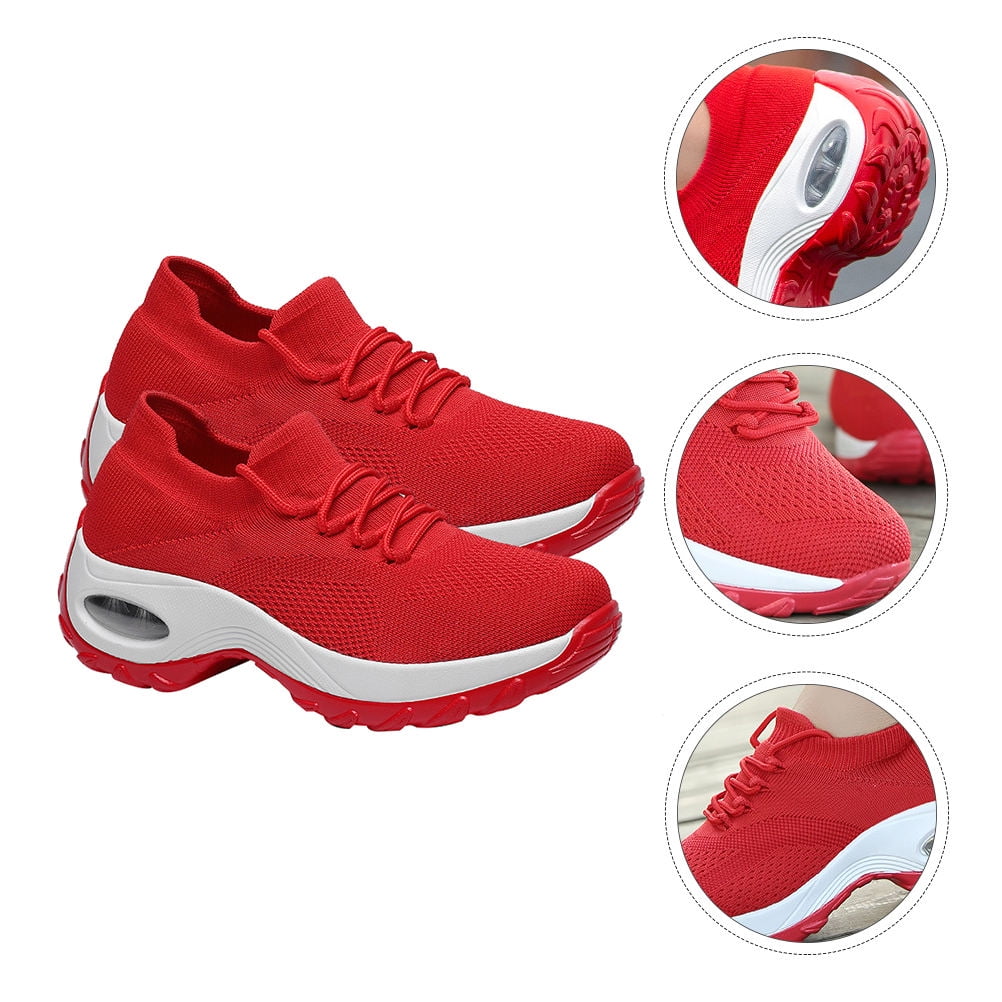 FONWILYO Fashion Sneaker Women Red Sole 1 Pair - Walmart.com