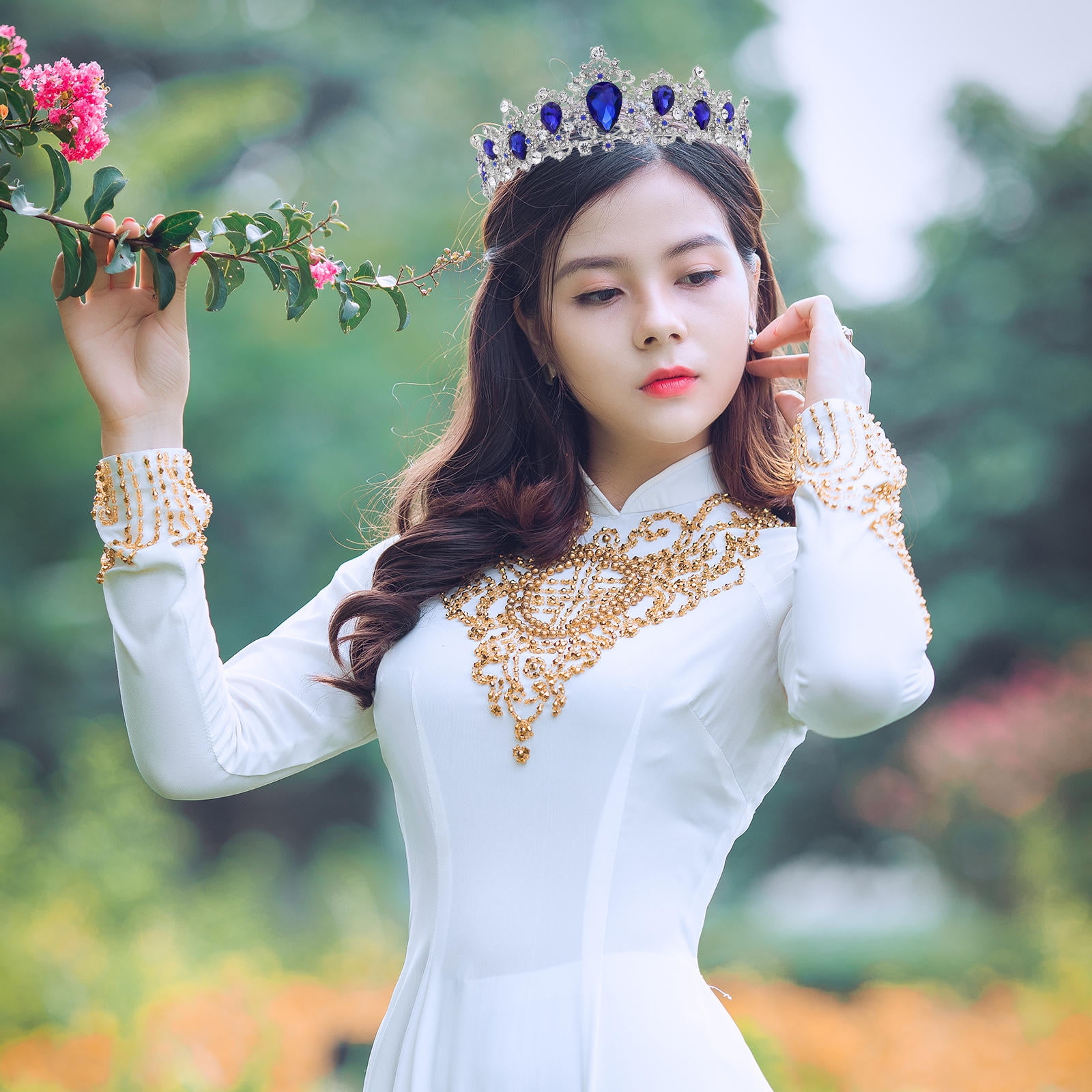 MLINS Ladies Princess Crown Wedding Crown Headpieces Bride 17.00X15 ...