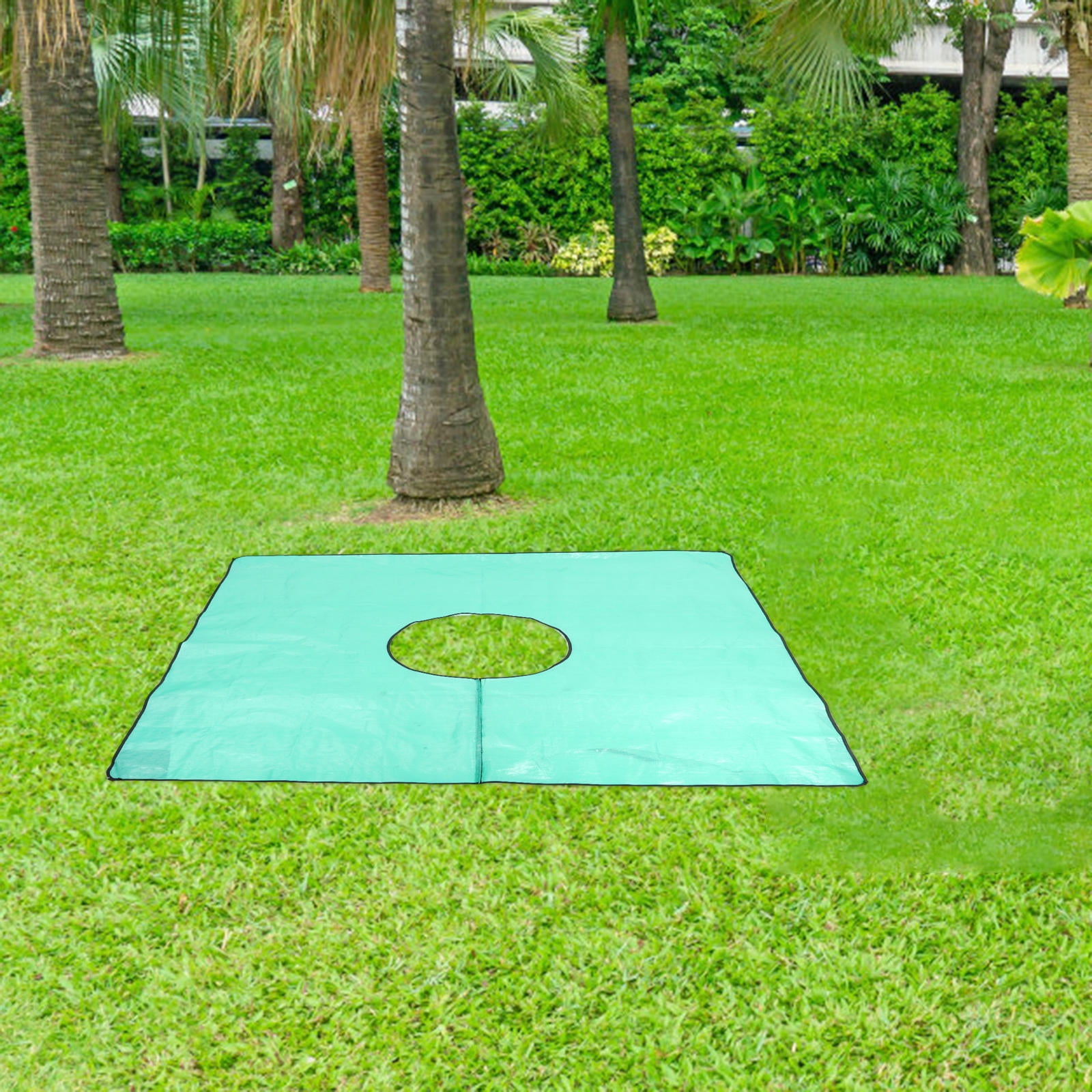 MLINS Landscape Tarp With 60cm Hole Waterproof Garden Tarp For ...