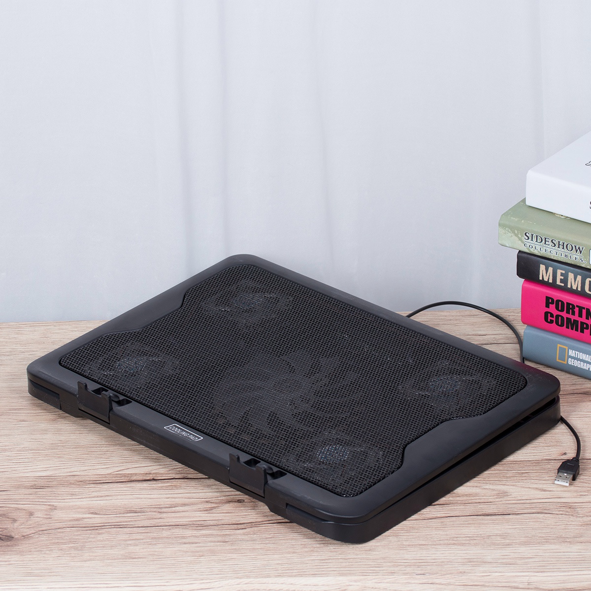 MLINS Laptop Cooler Notebook Cooling Mat USB Cooler 5 Fan Computer ...