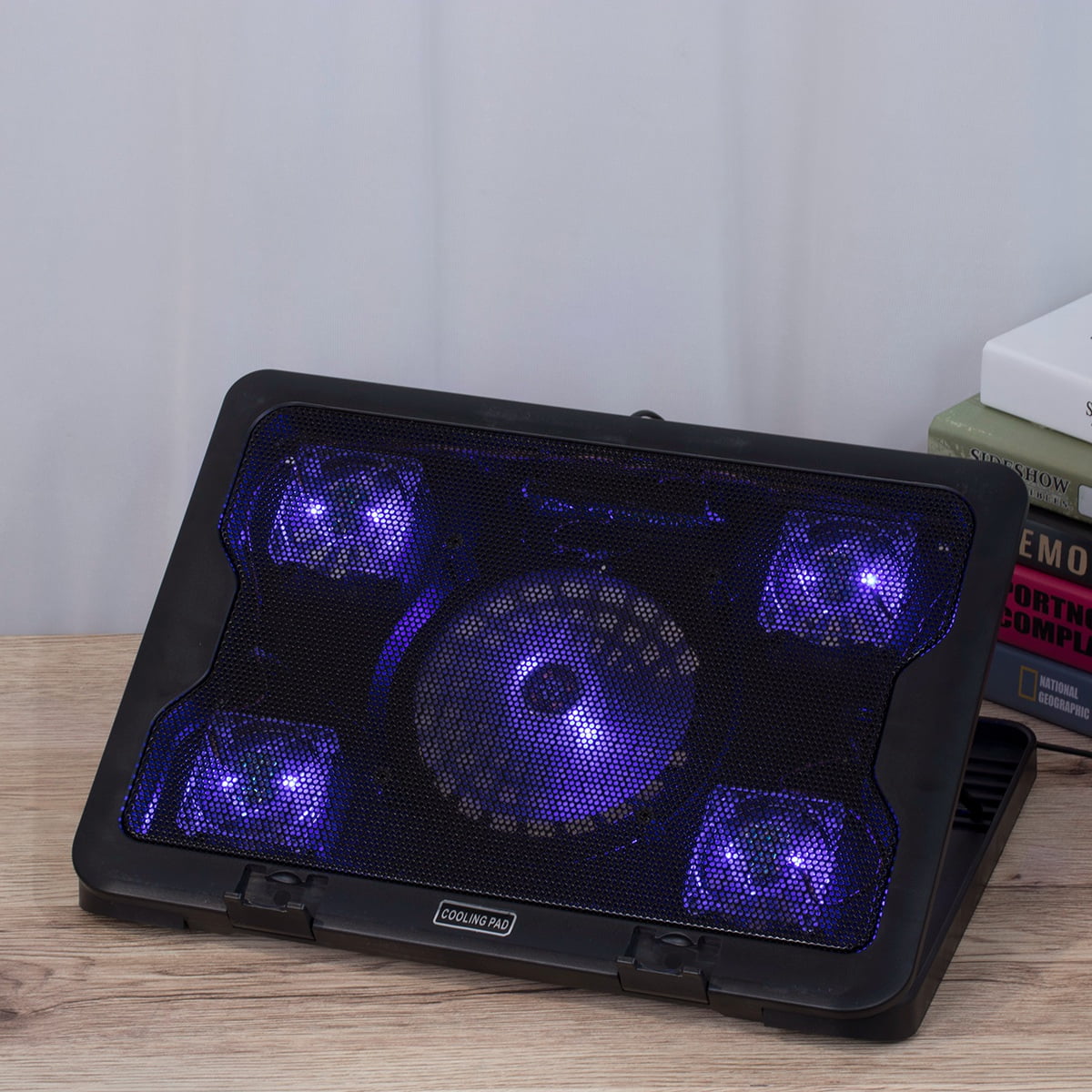 MLINS Laptop Cooler Notebook Cooling Mat USB Cooler 5 Fan Computer ...