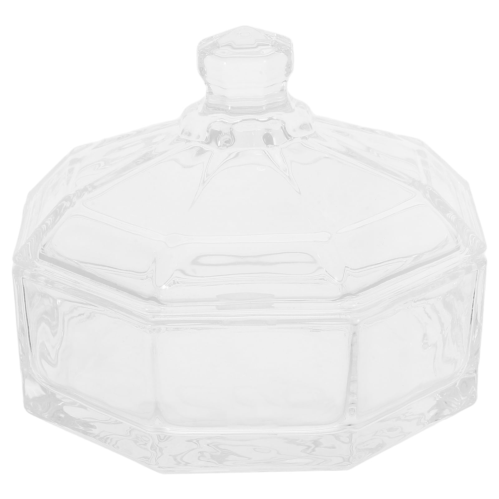 MLINS Large Candy Dish with Lid Clear Crystal Candy Jar with Lid ...