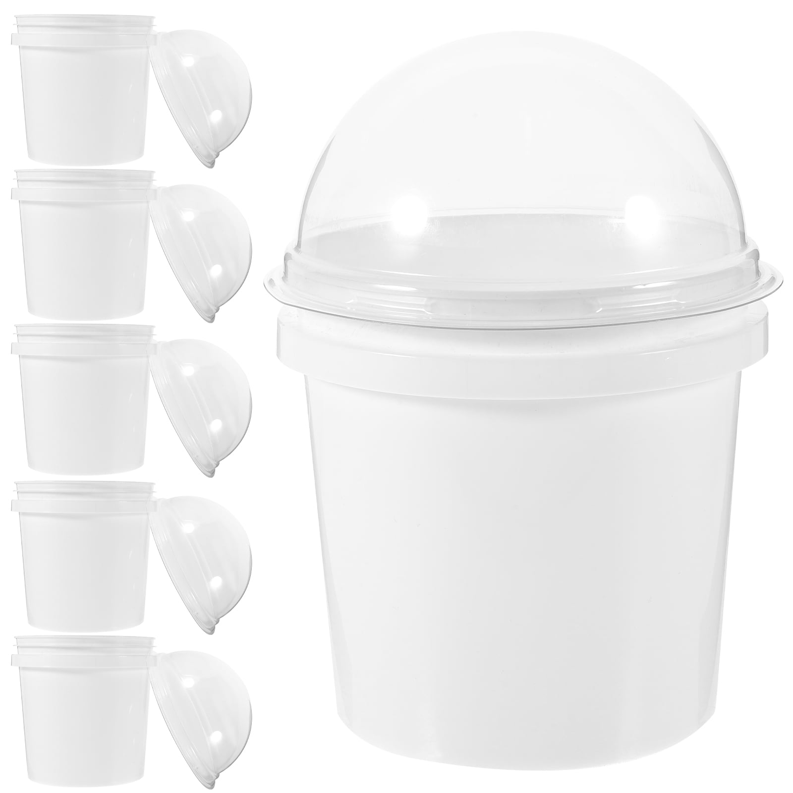 MLINS Large Popcorn Bucket with Dome Lid for Home Use Made of Reusable ...