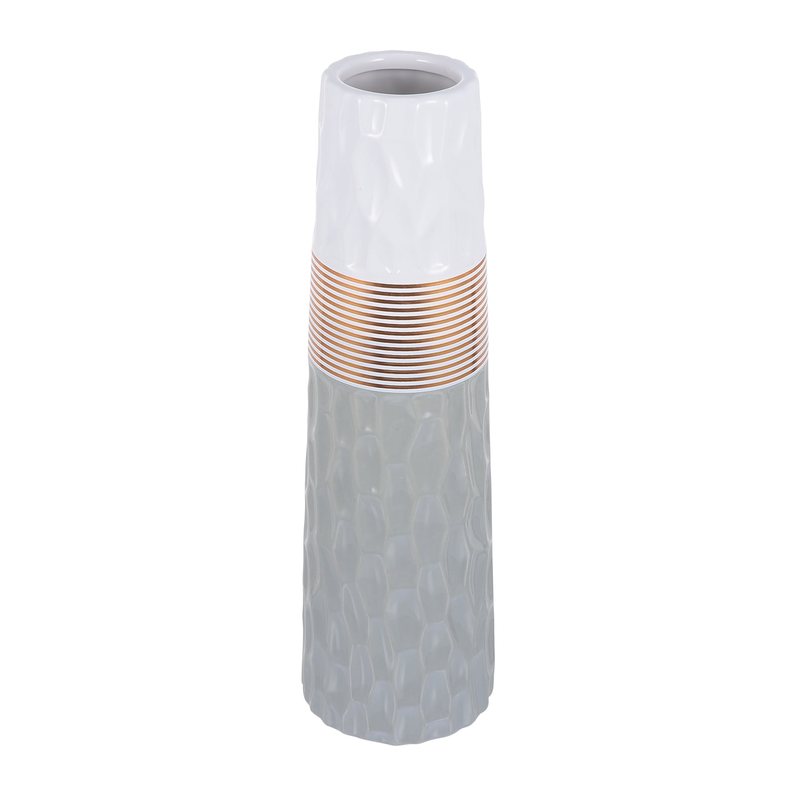 MLINS Large Vase Ceramic Vase Modern Vase Man 9.5X32.5CM Grey - Walmart.com