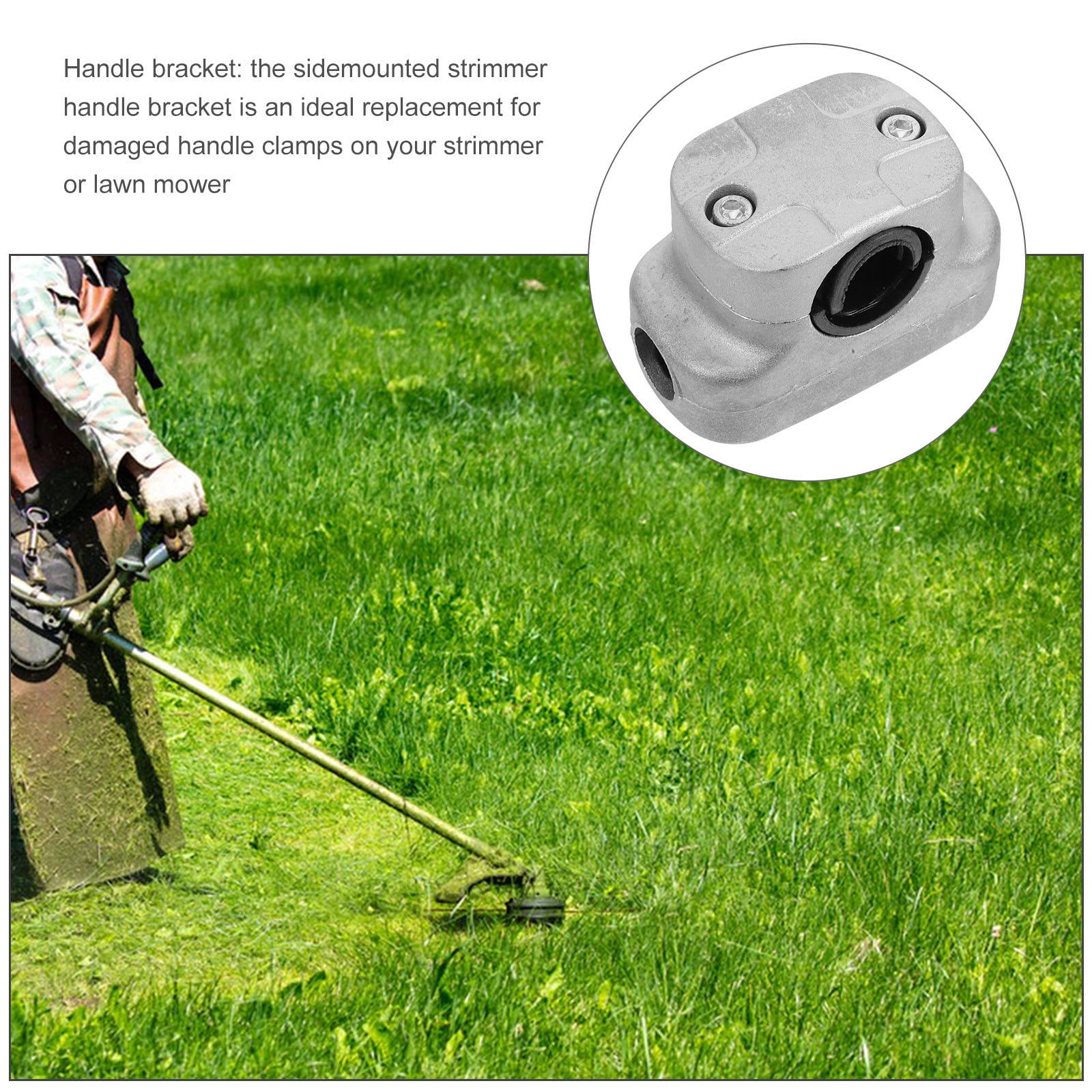 MLINS Lawn Mower Handle Bracket Clamp 1 Set Fixing Push Pull Cord ...