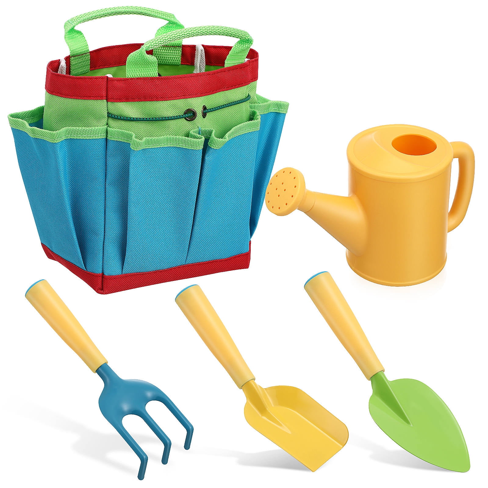 MLINS Lawnmower Blue Watering Can Garden Tool Set Child Toddler 23 ...