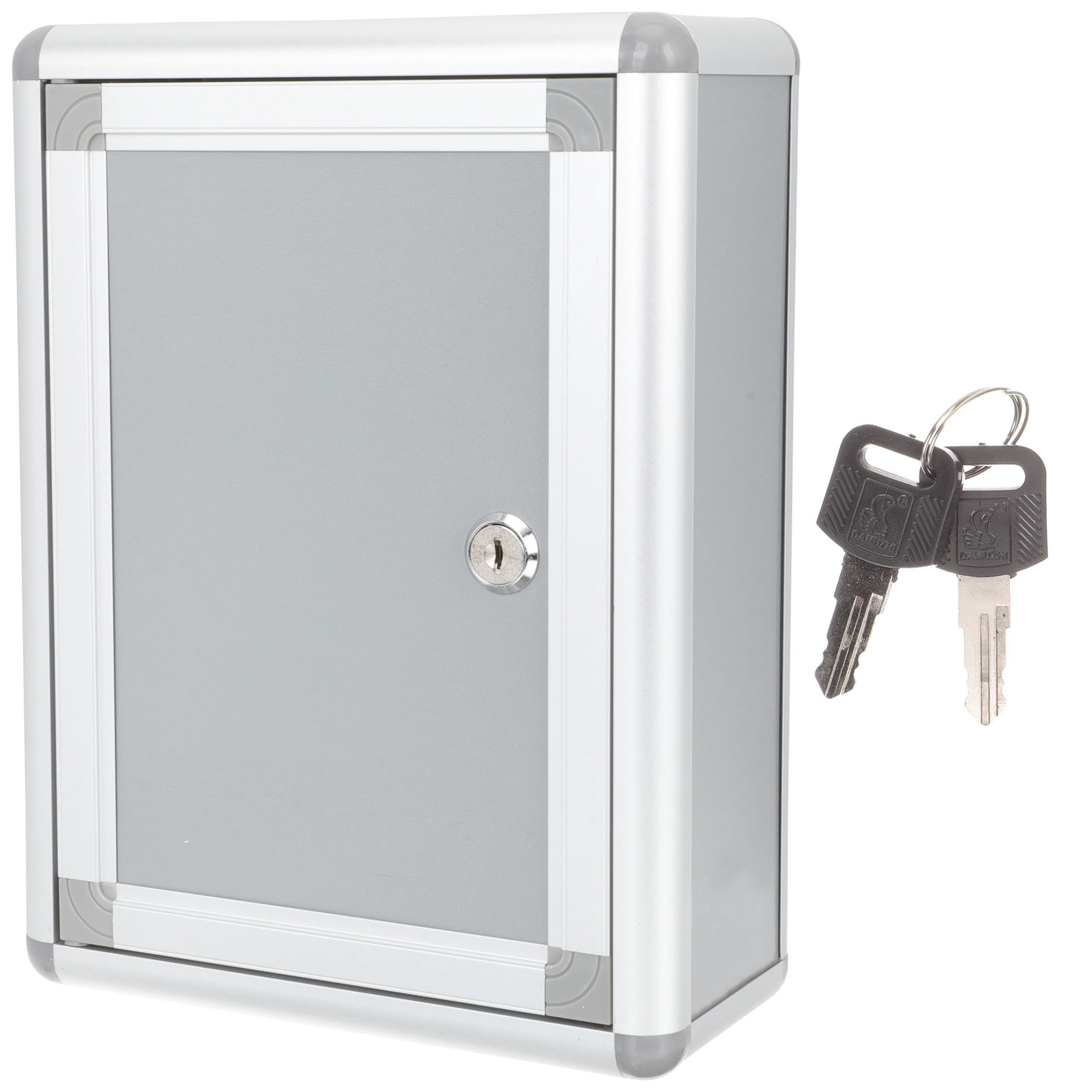 MLINS Vintage Mailbox Wall Mounted Lock Raffle Boxes with Slot Staff ...