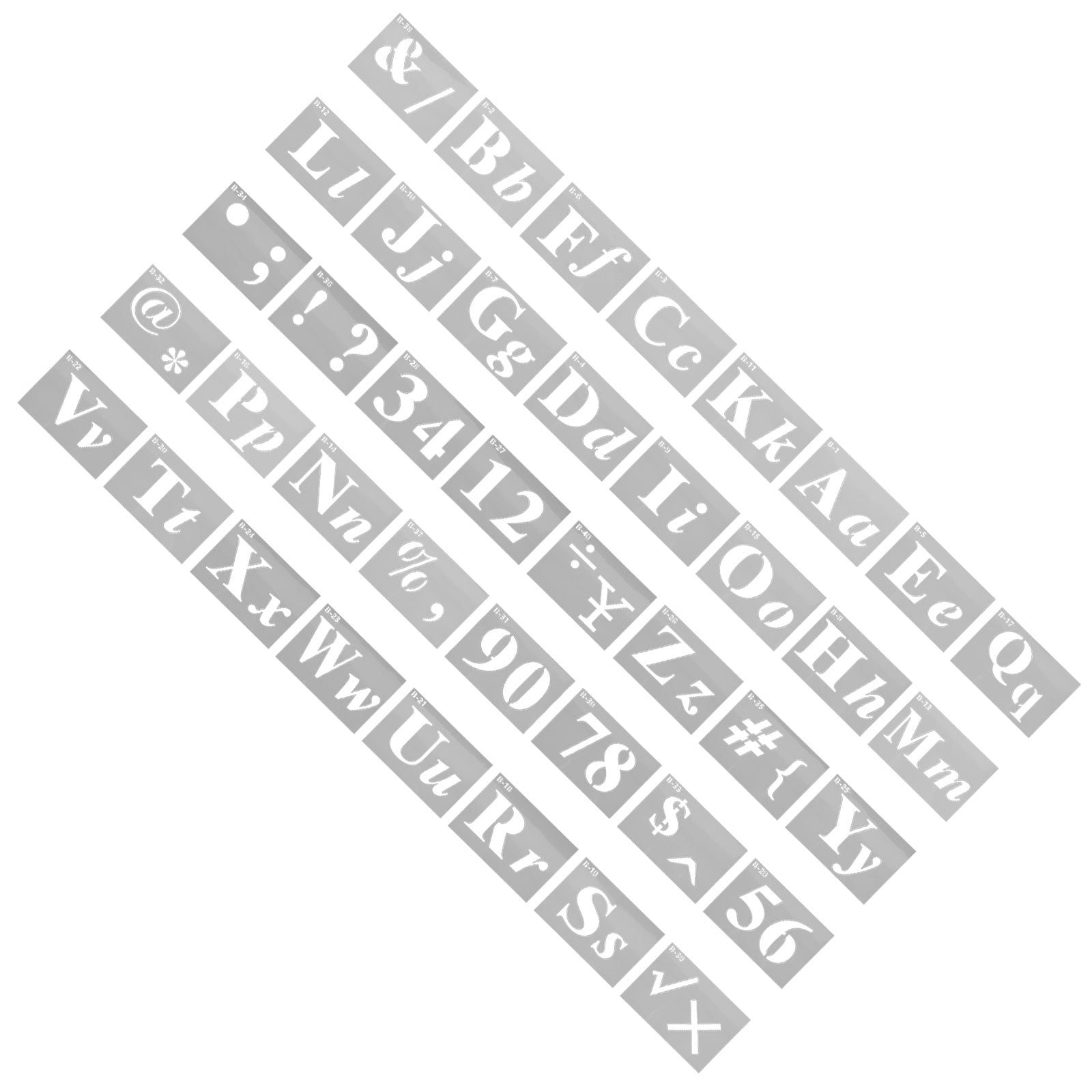 MLINS Letter Template Stencils for Crafts Reusable Alphabet Templates ...