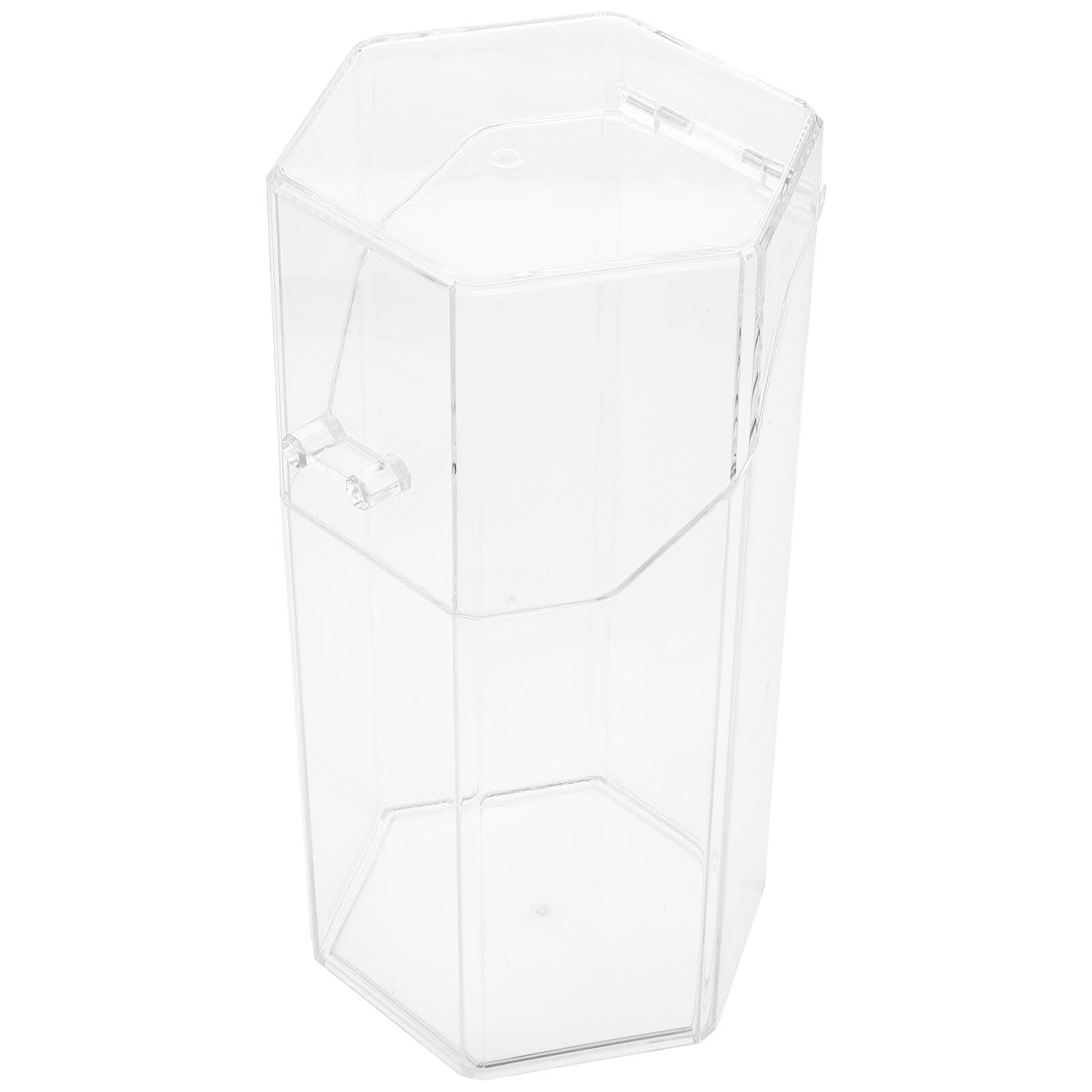 MLINS Lid Acrylic Storage Tube Pot for Makeup Brush Smooth Appearance ...
