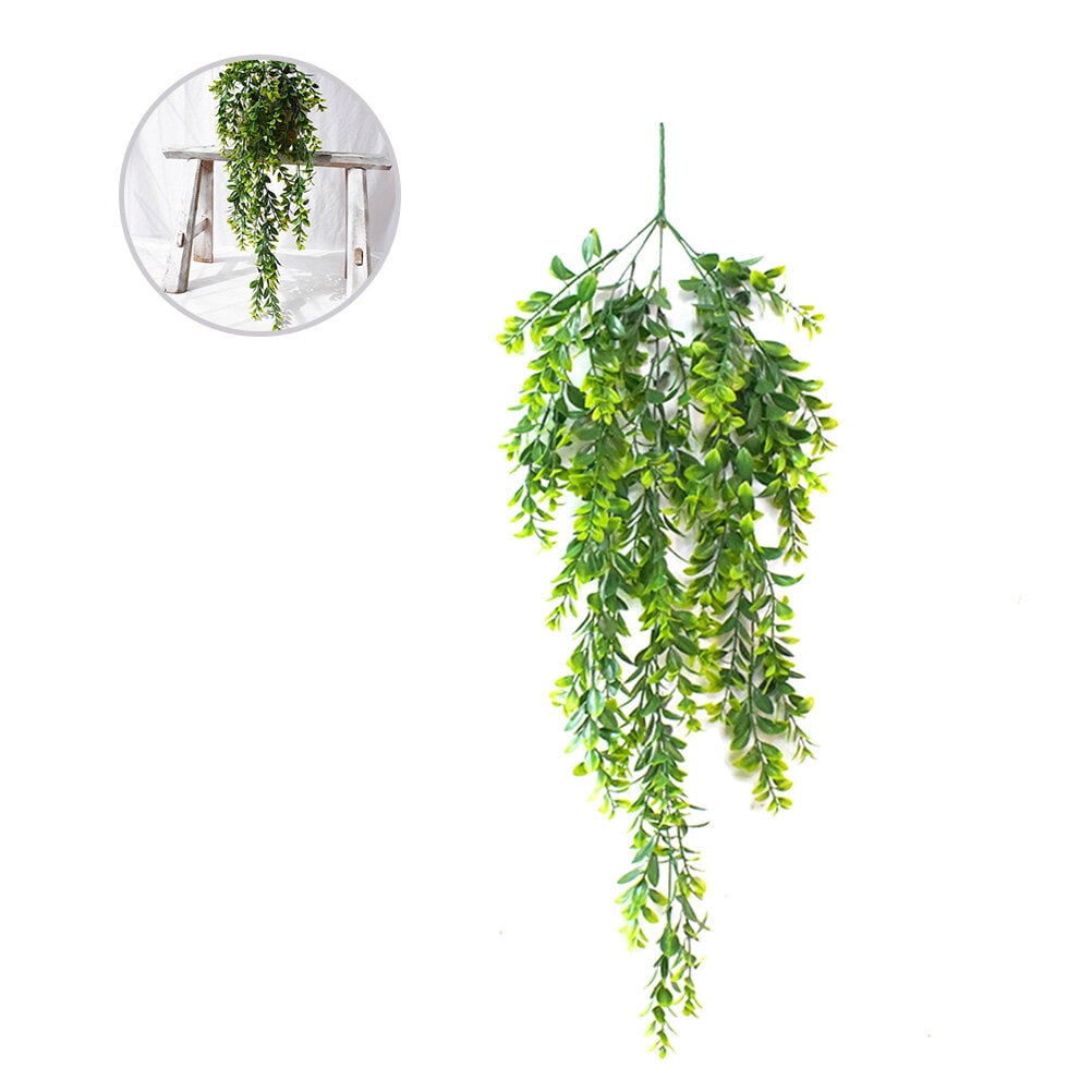 MLINS Lifelike Decor Plant for Home Bedroom Decor Made of Plastic Green ...